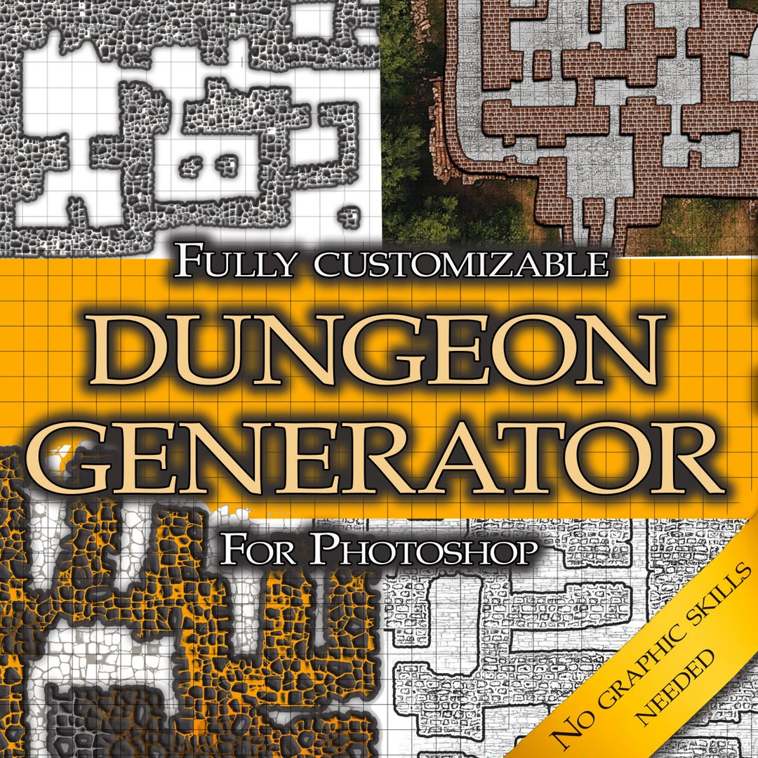 TTRPG Dungeon Generator for Photoshop. Ultimate Digital Product for RPG ...