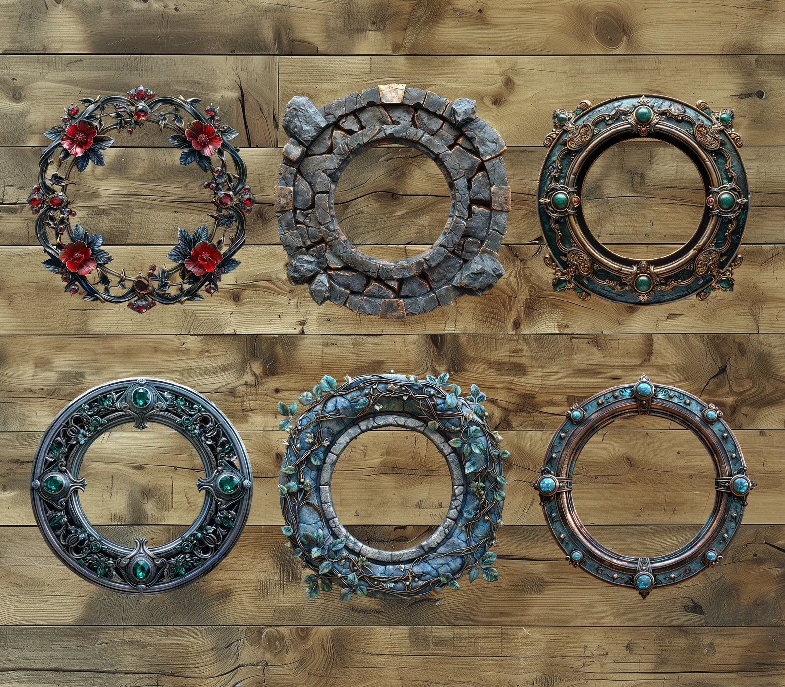 960 Token Border Frames Pack (PNG) for Dnd/ttrpg – Printable and VTT ...