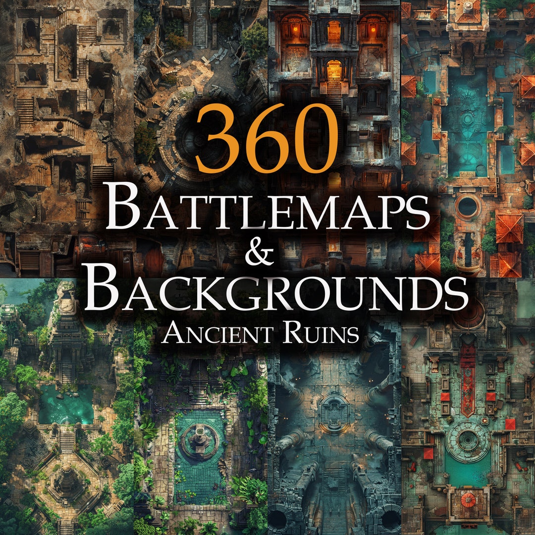 Dungeons and Dragons Battlemaps & Backgrounds in Ancient Ruins Theme ...
