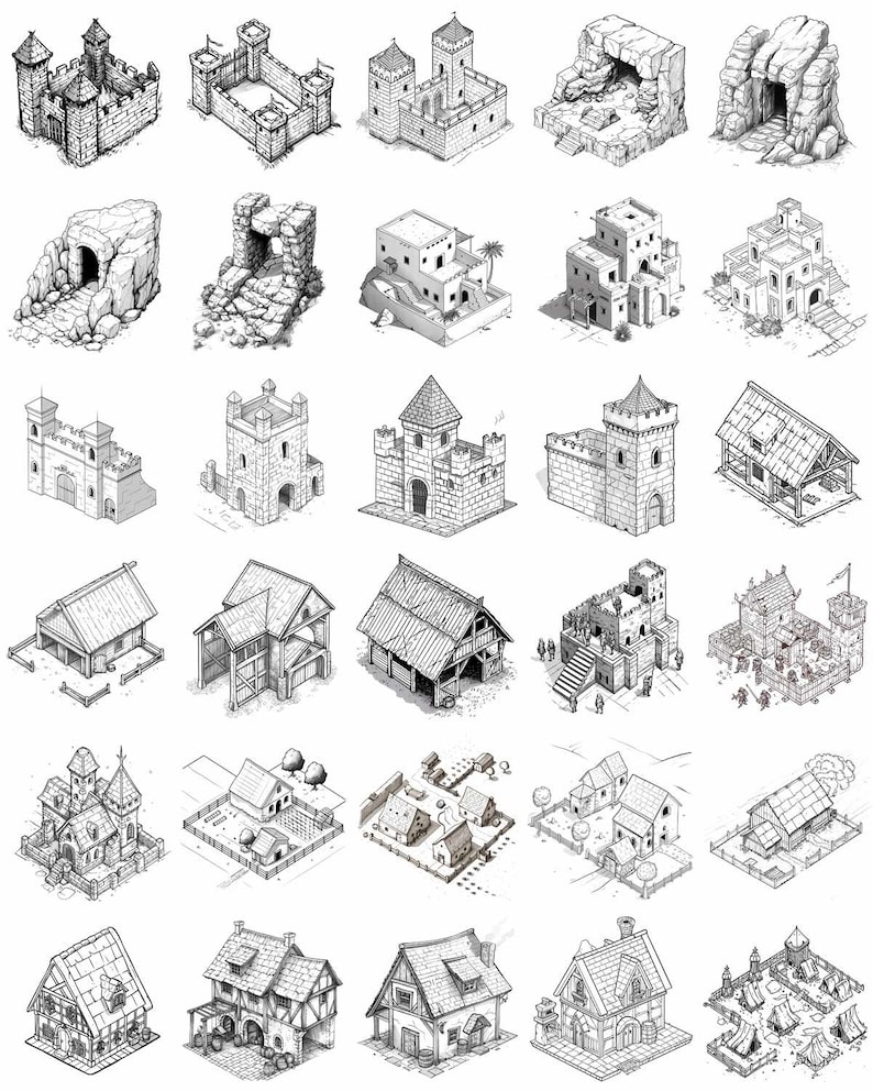 Brushes for Fantasy Map Making - 400 Pcs. Location Brushes. Perfect for ...