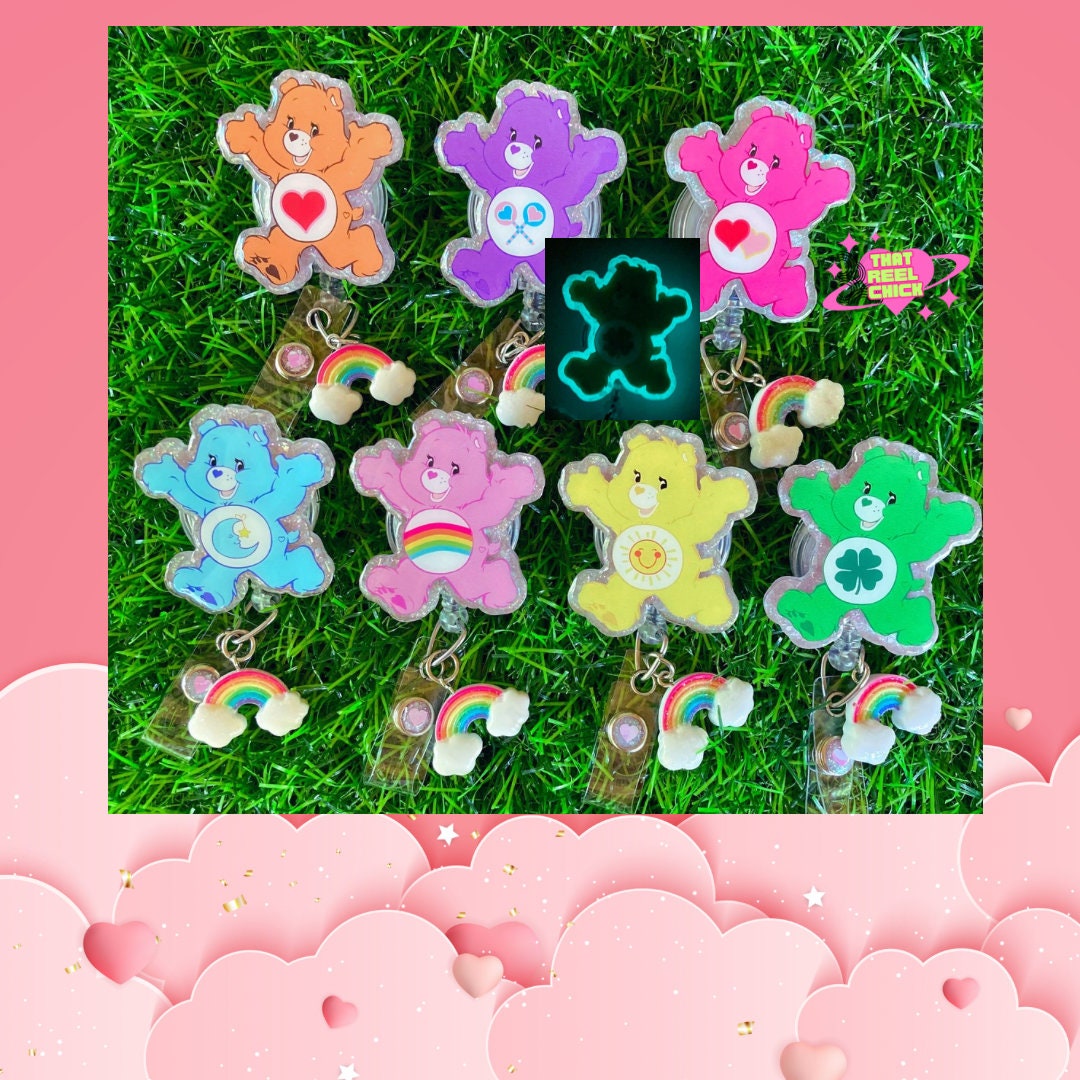 Care Bear Badge Reel, Cartoon Badge Reel, Pediatrics Badge Reel, Gifts ...