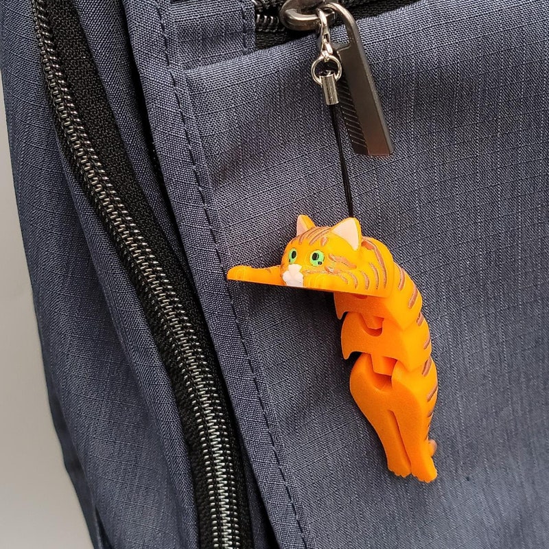 Articulated Cat Keyring - Etsy