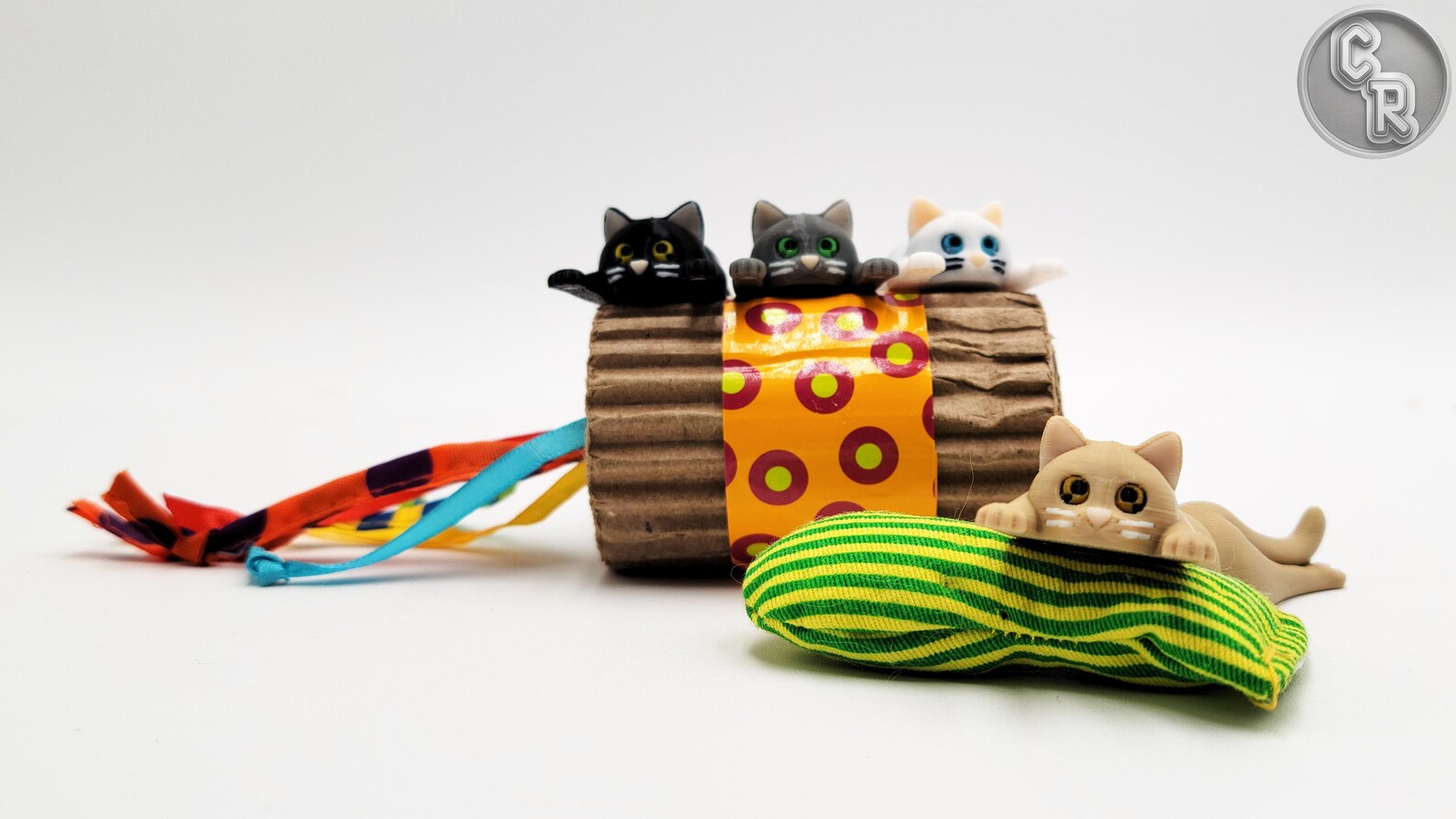 Flexible Cat Fidget Toy - Unique 3D Printed Miniature Gift for Cat ...