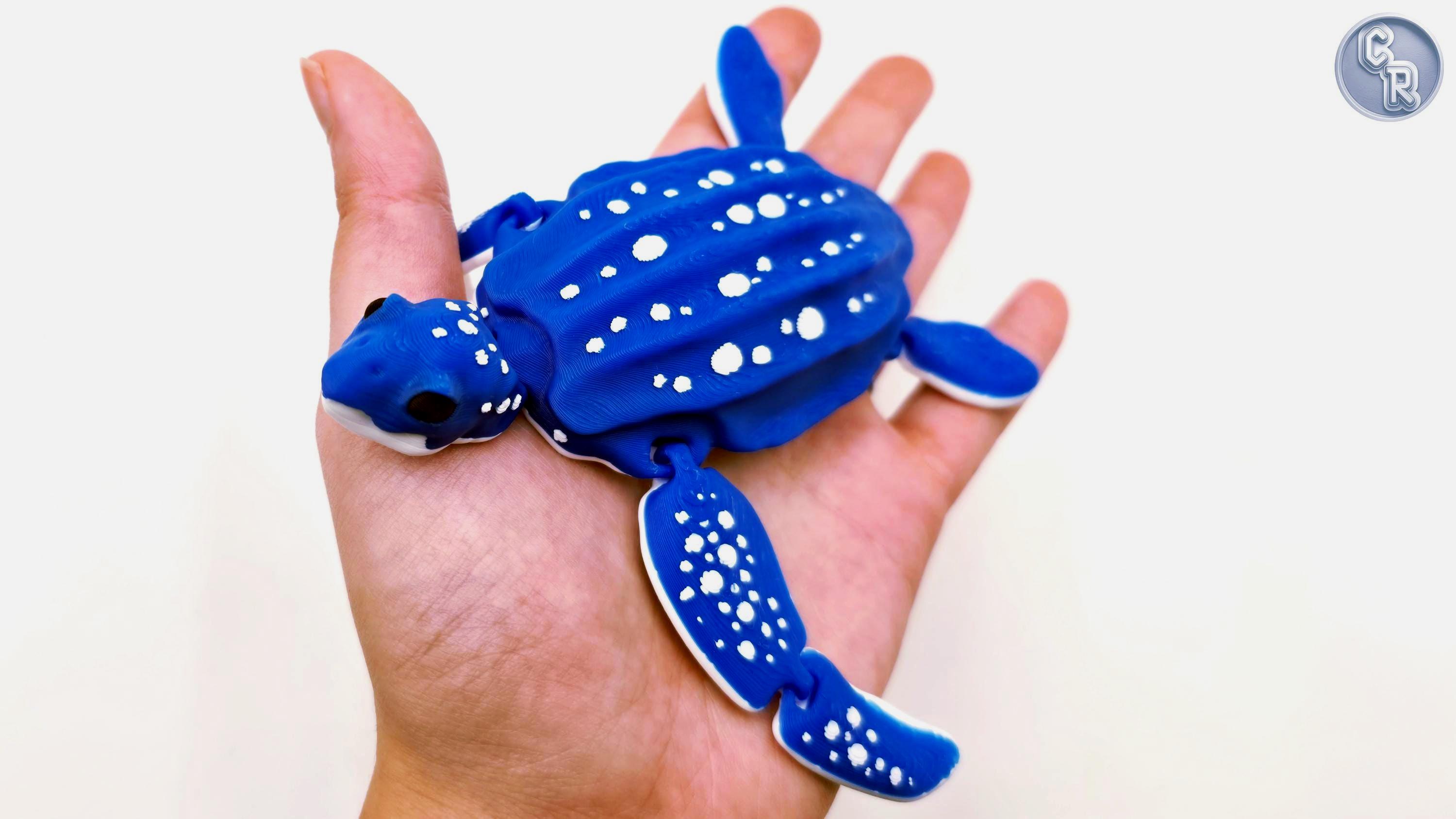 Articulated Leatherback Sea Turtle Fidget Toy - Flexible Miniature ...