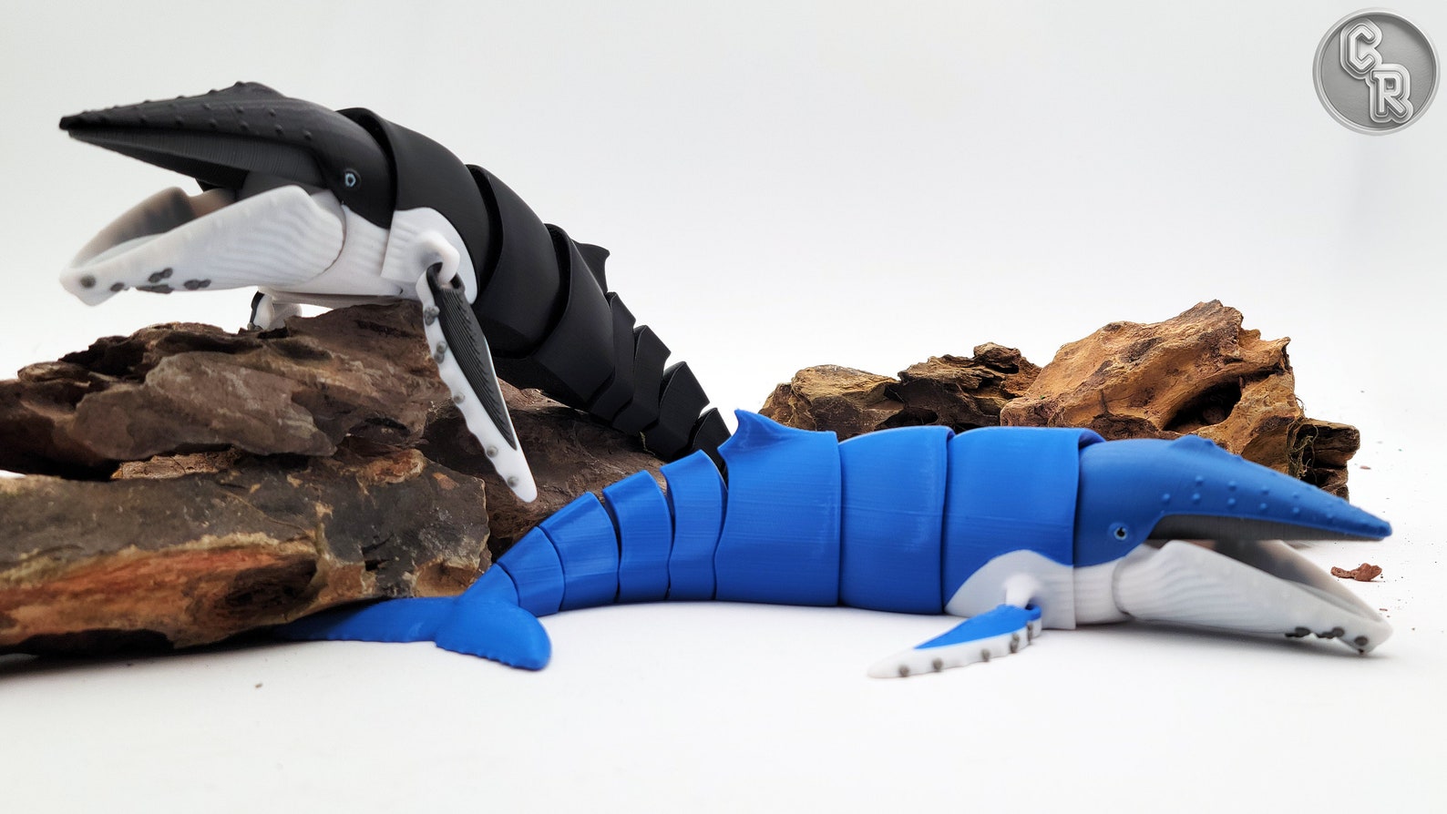 Flexible 3D Printed Humpback Whale Toy - Unique Marine Biology Gift ...