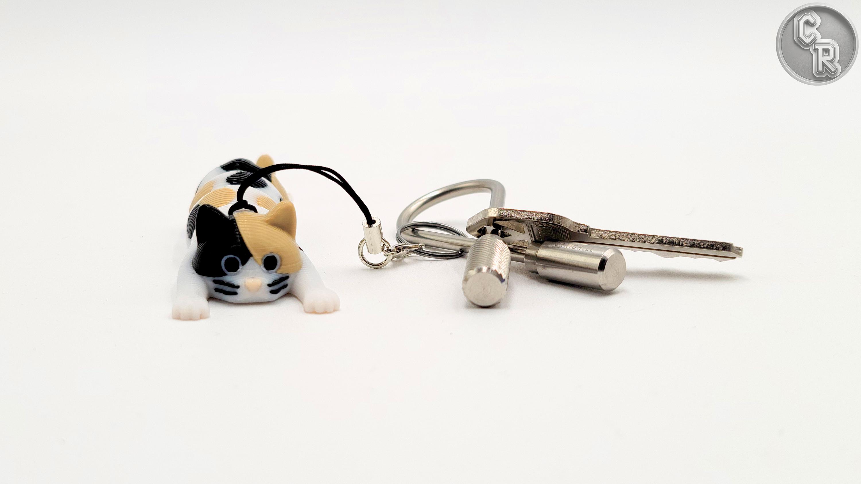 Mini Calico Cat Fidget Toy Keychain - Unique Articulated 3D Printed ...