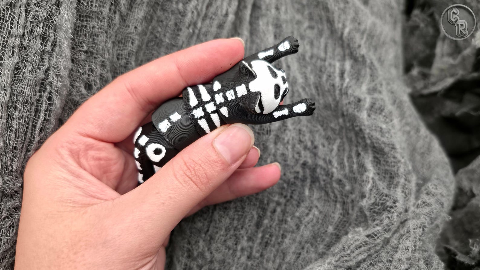 Skeleton Cat Fidget Toy & Keychain - Spooky Feline Articulated 3D ...