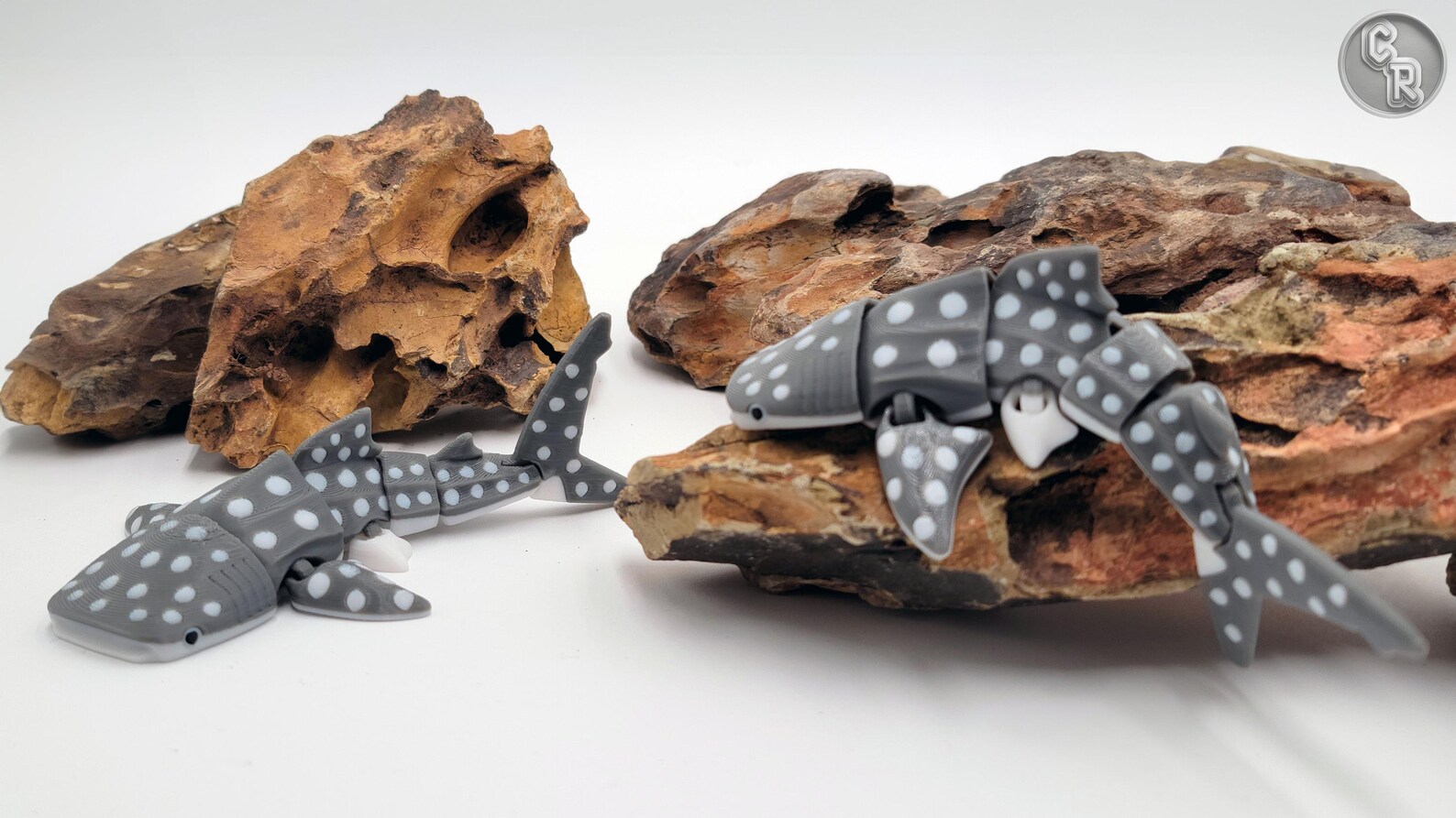Mini tiburón ballena antiestrés - Regalo único articulado impreso en 3D ...