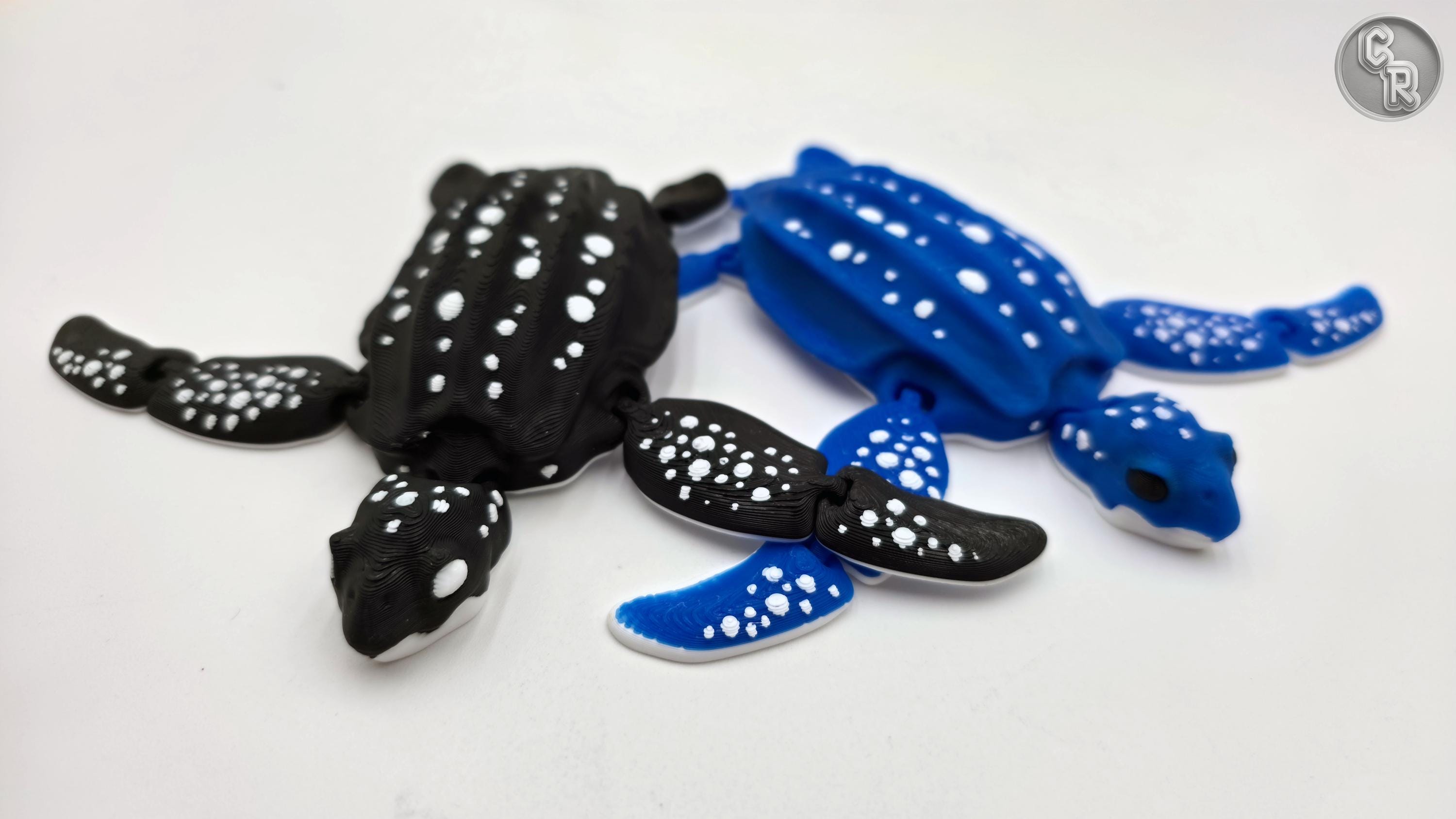 Articulated Leatherback Sea Turtle Fidget Toy - Flexible Miniature ...