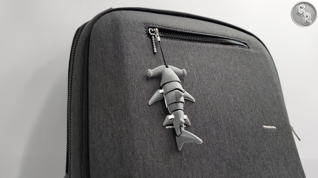 Hammerhead Shark Fidget Toy Keychain - Unique Articulated Mini - 3D ...