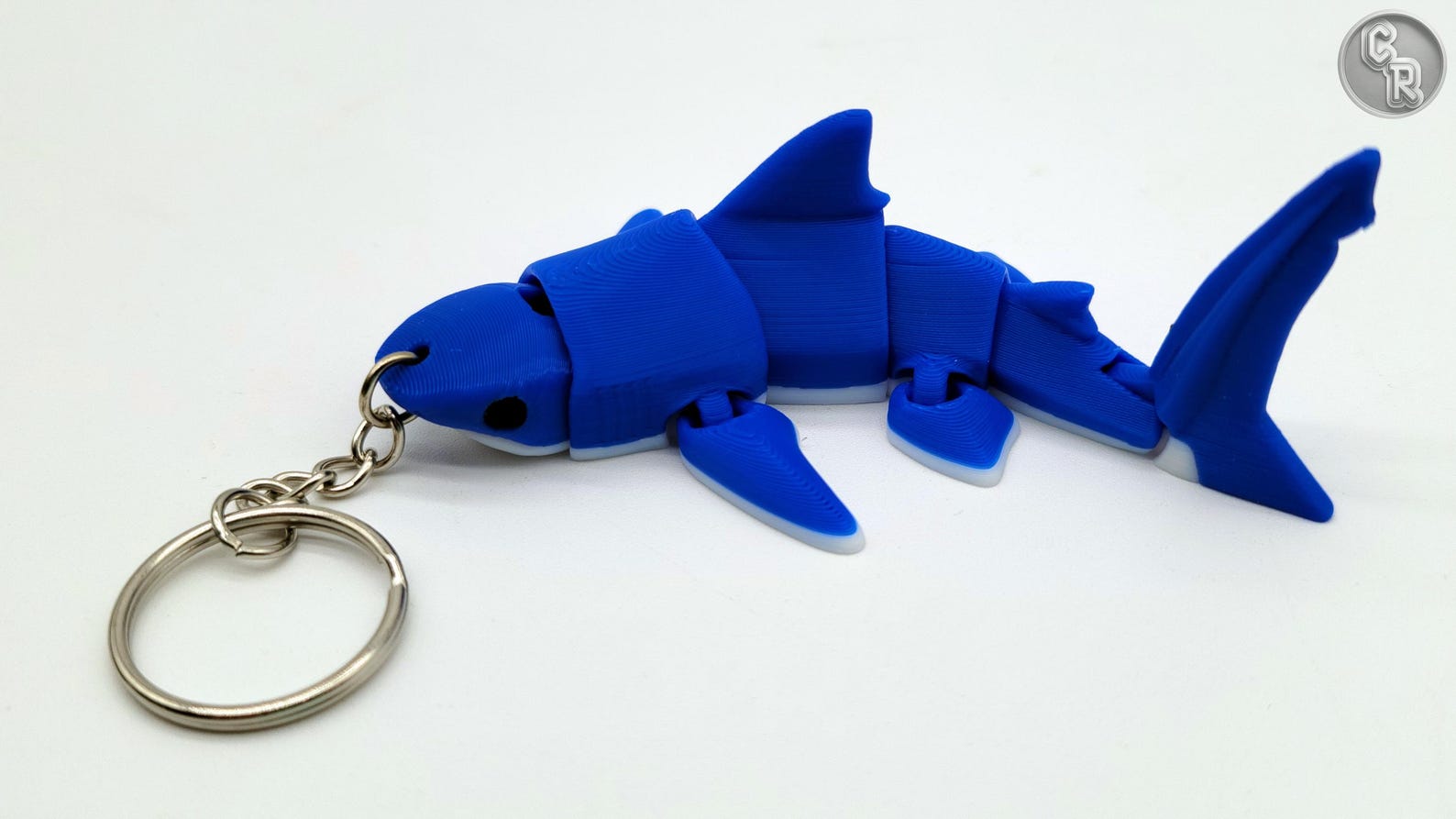 3D Printed Blue Mako Shark Fidget Toy: Marine Biology Keychain - Etsy