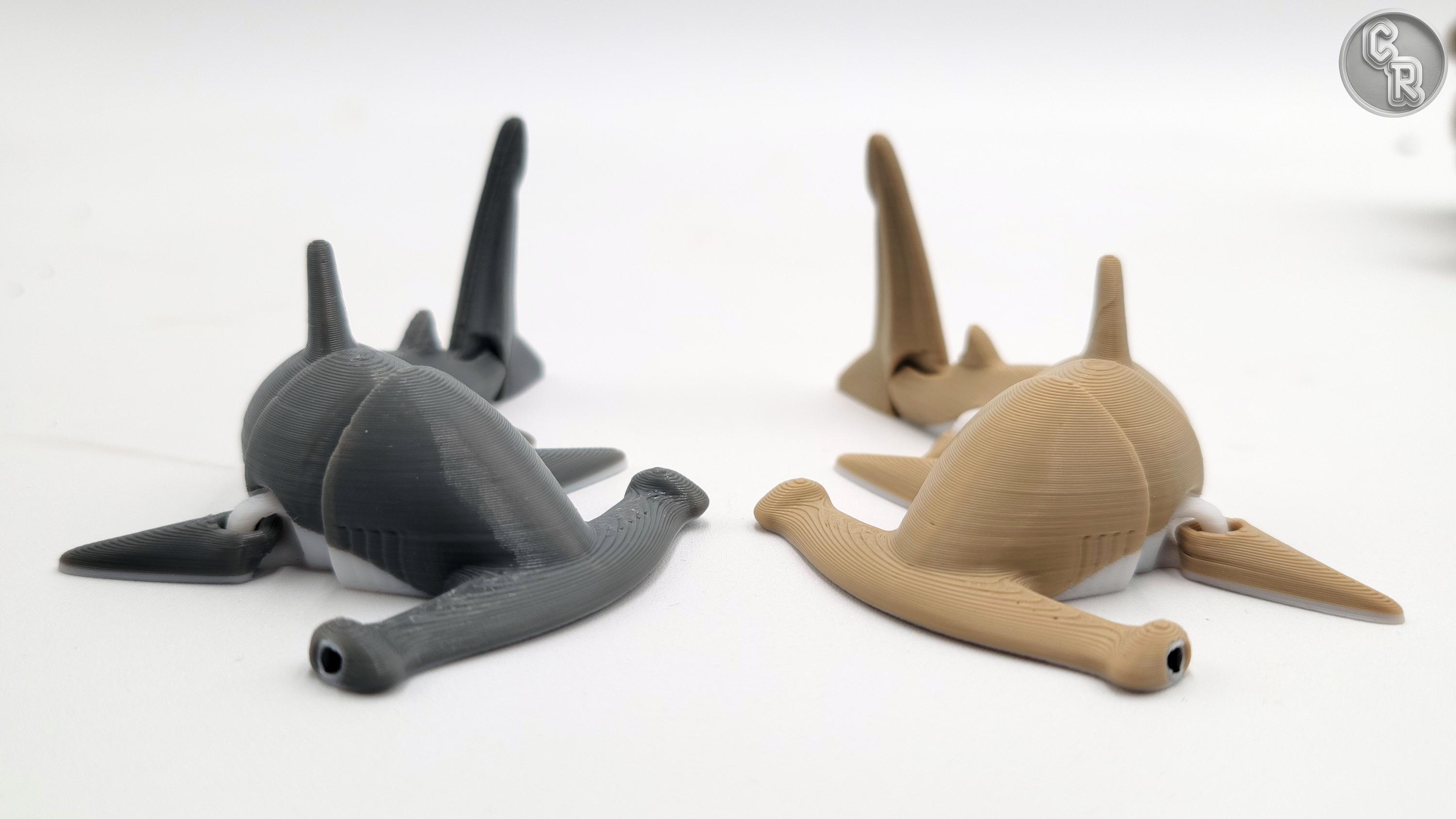 Articulated Mini Hammerhead Shark Fidget Toy - Unique 3D Printed Marine ...