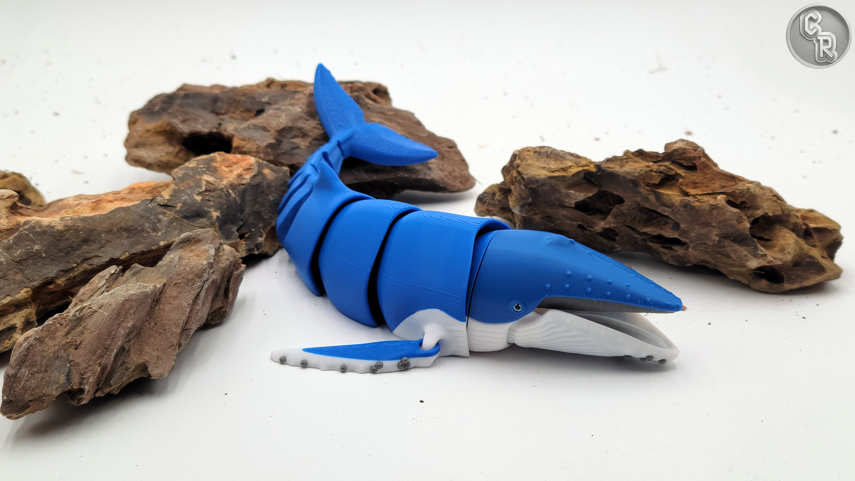 Flexible 3D Printed Humpback Whale Toy - Unique Marine Biology Gift ...