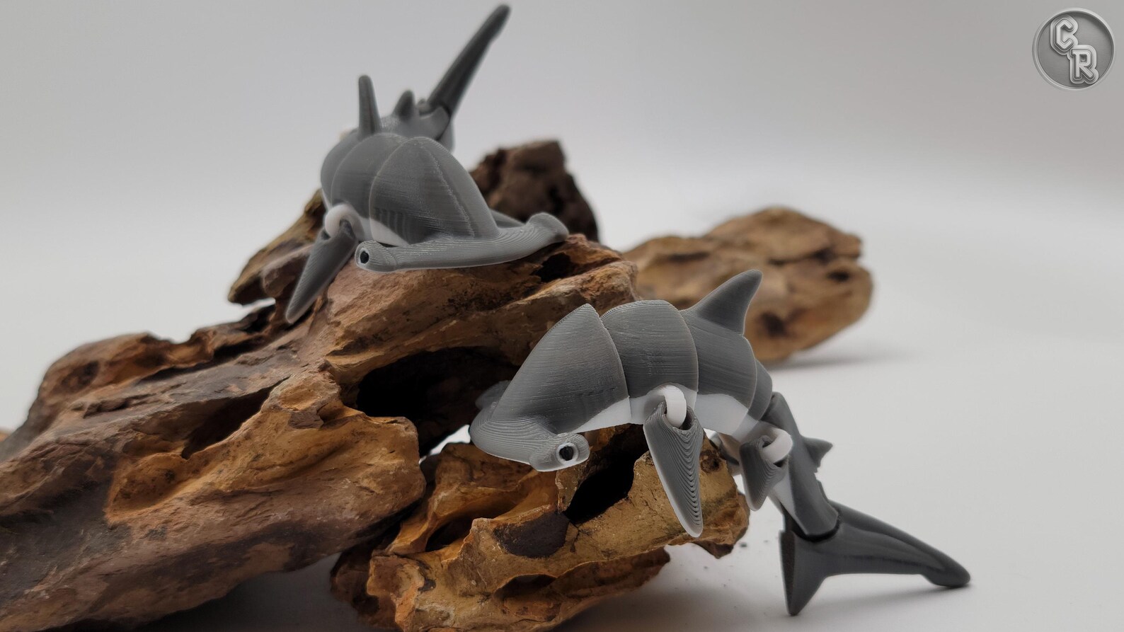 Articulated Mini Hammerhead Shark Fidget Toy - Unique 3D Printed Marine ...