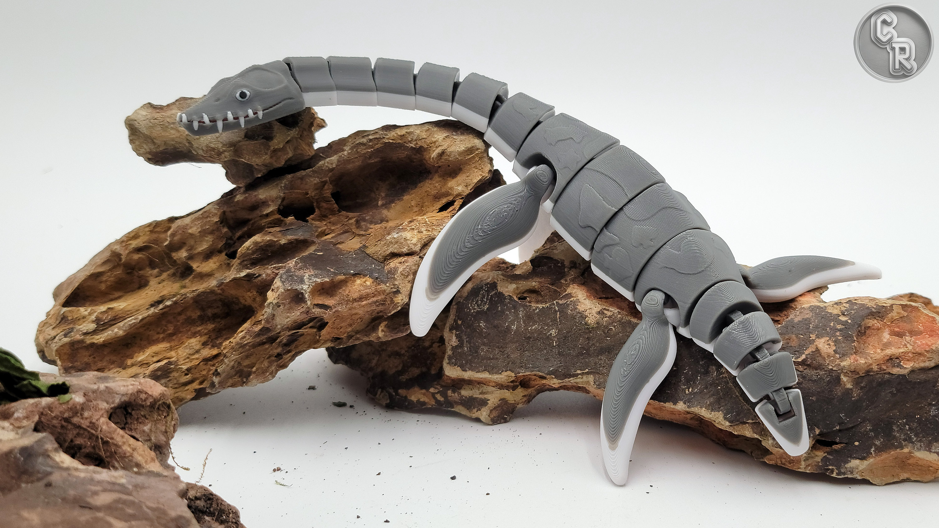 3D Printed Loch Ness Monster Figurine - Kinetic Collectible Dinosaur ...