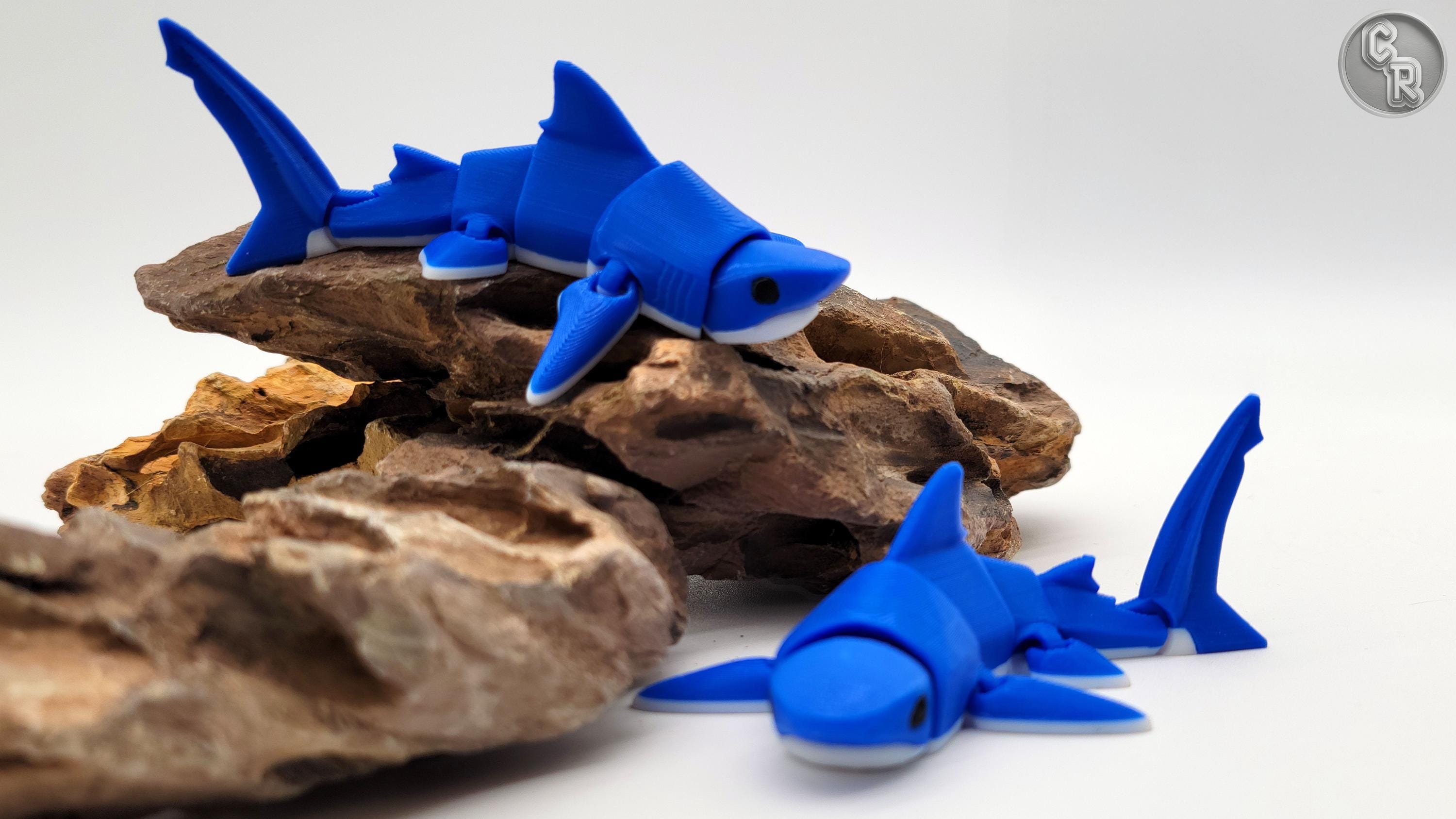 Articulated Blue Mako Shark Fidget Toy: 3D Printed Ocean Gift - Etsy