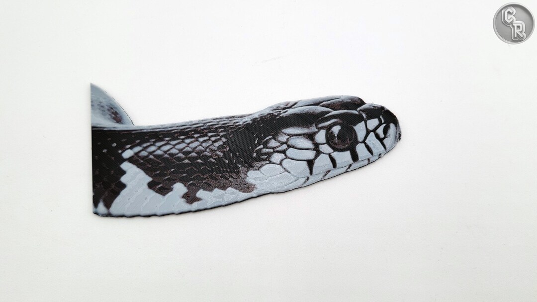 3D Printed King Snake Fridge Magnet and Classroom Whiteboard Decal ...