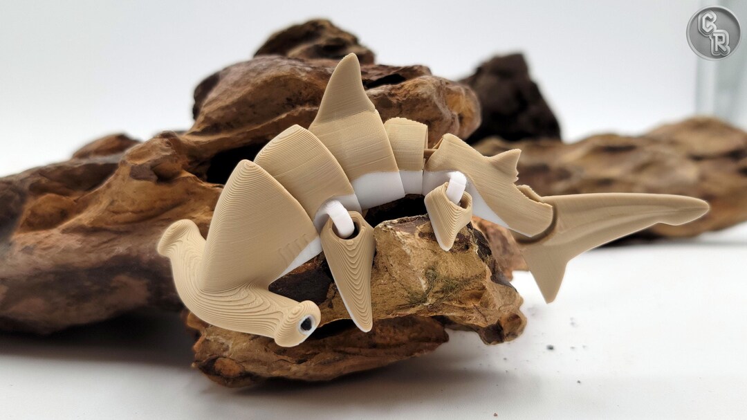 Articulated Mini Hammerhead Shark Fidget Toy - Unique 3D Printed Marine ...