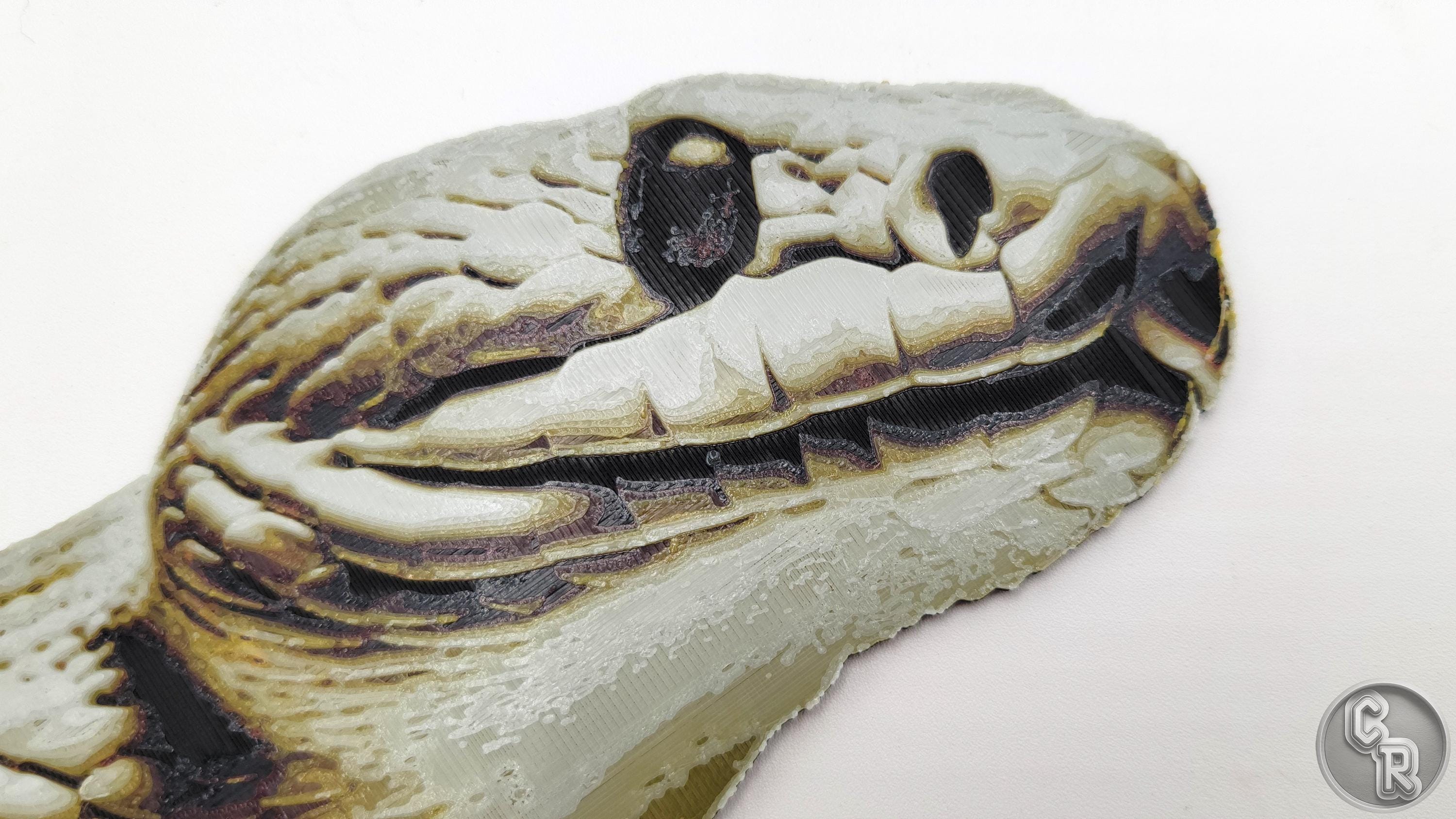 3D Printed Albino Anaconda Fridge Magnets Snake Decor and Whiteboard ...