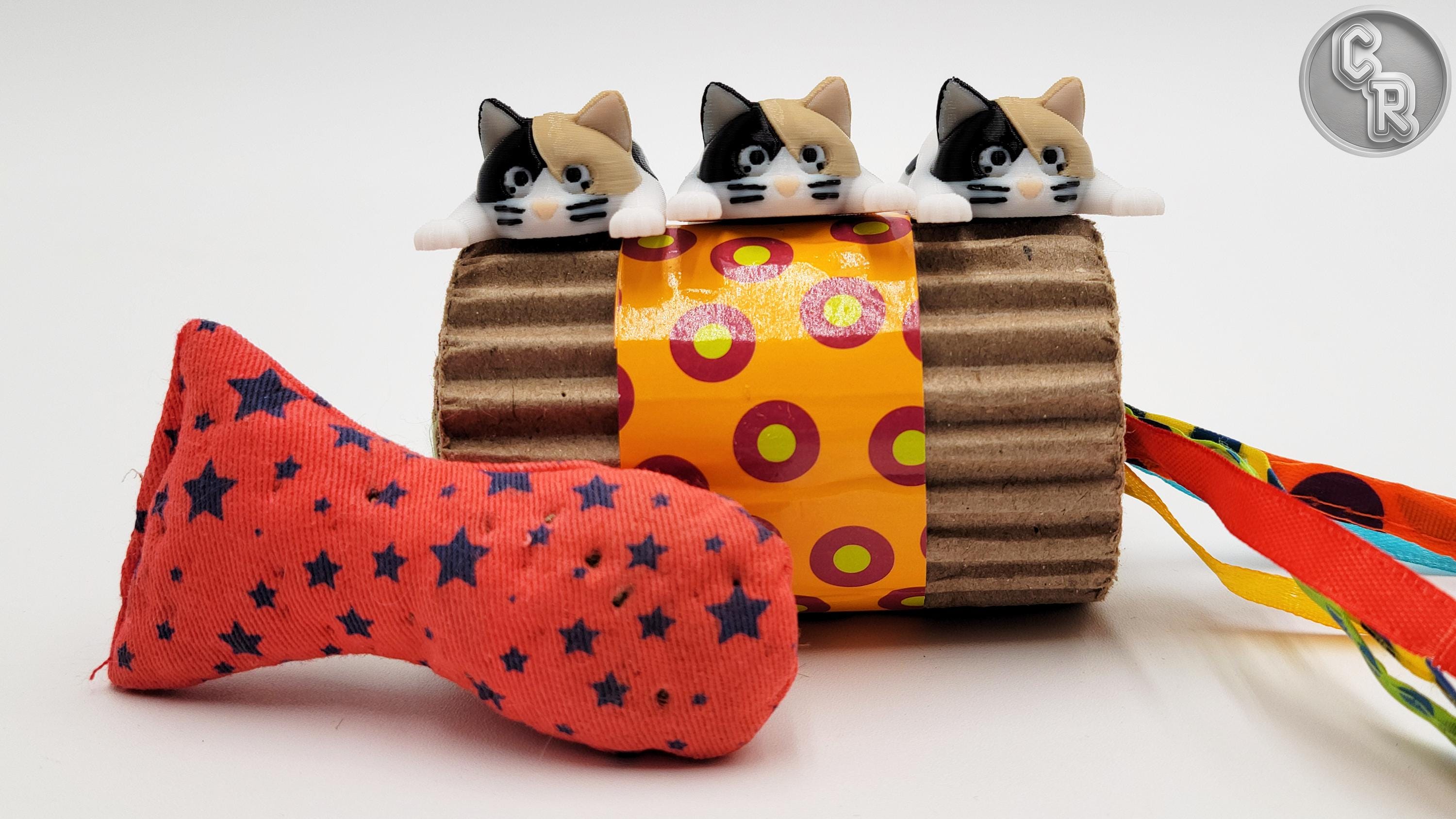 Flexible Calico Cat Fidget Toy - Unique 3D Printed Miniature Gifts for ...