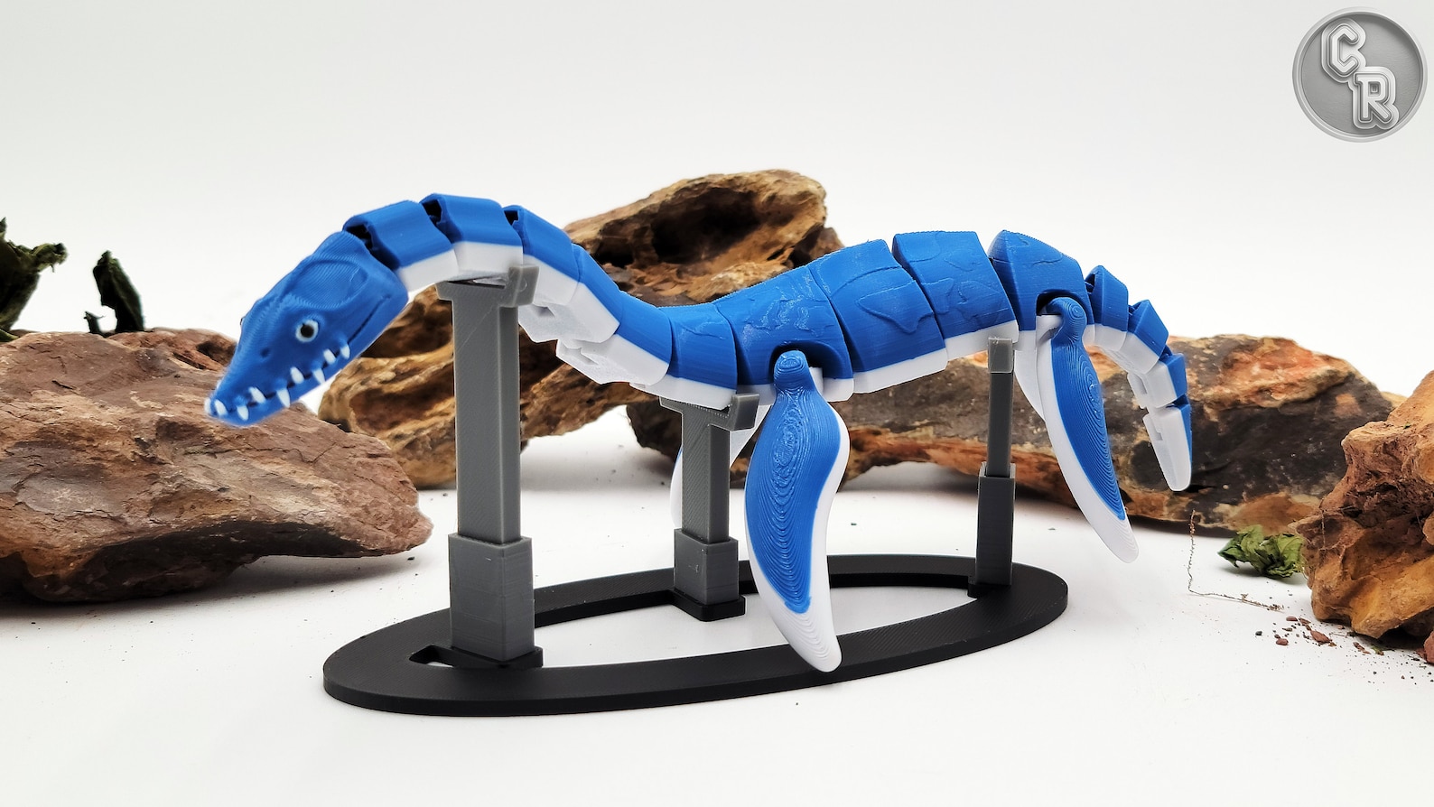 3D Printed Loch Ness Monster Figurine - Kinetic Collectible Dinosaur ...