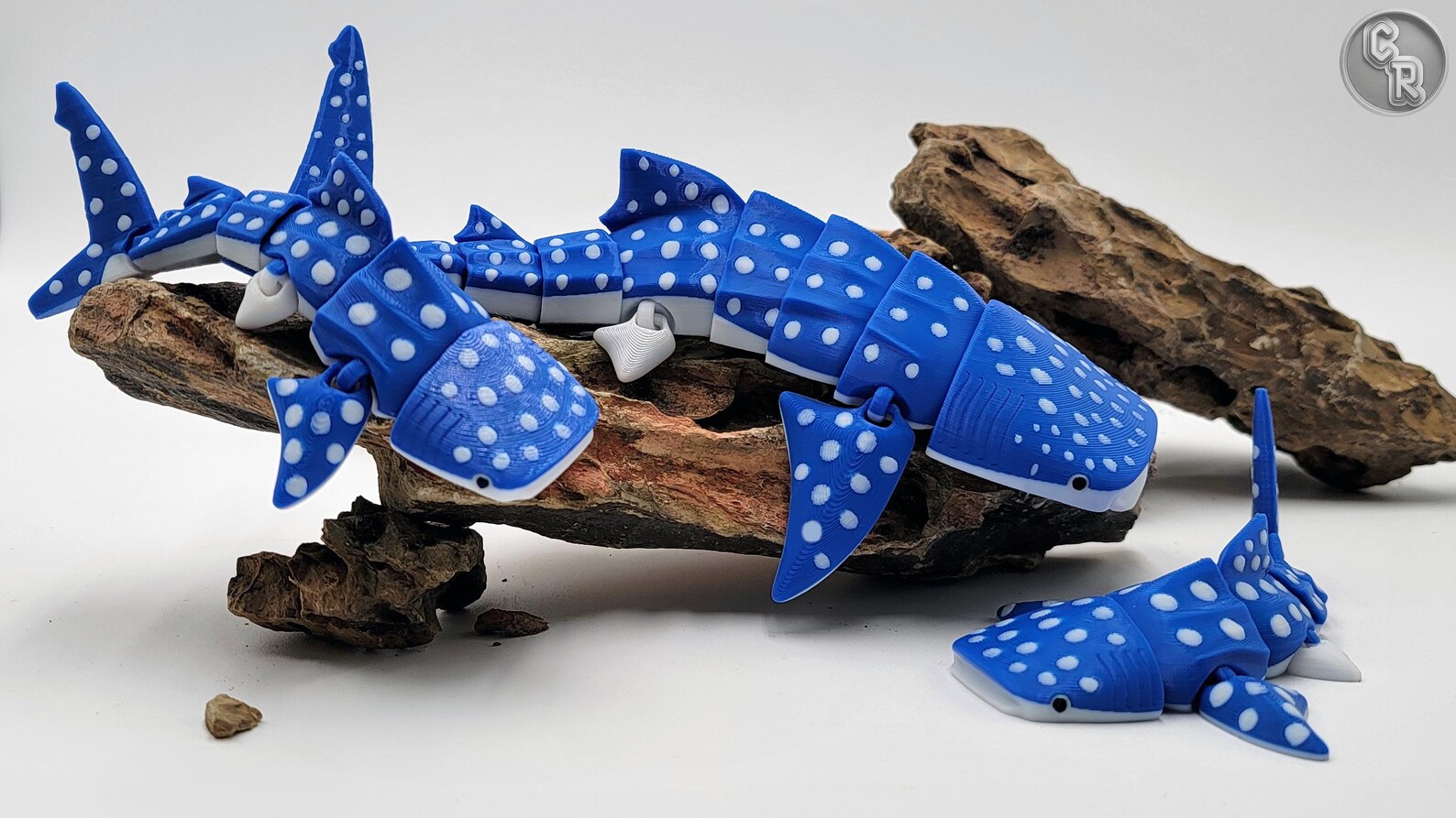 Mini Whale Shark Fidget Toy - Unique Articulated 3D Printed Marine ...