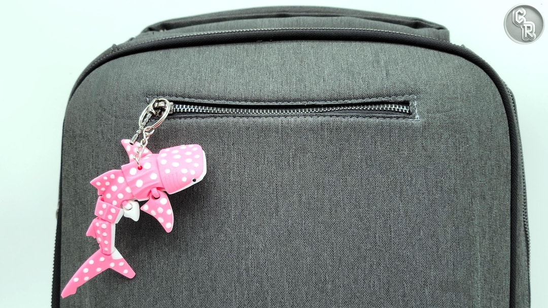 Pink Whale Shark Keychain: Articulated 3D Printed Fidget Toy - Etsy