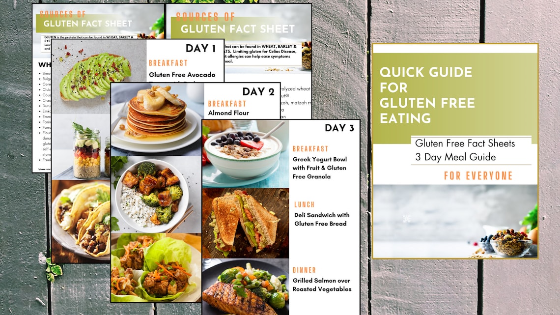 Editable Canva Template for Practitioners, CLIENT HANDOUTS, Gluten Free ...