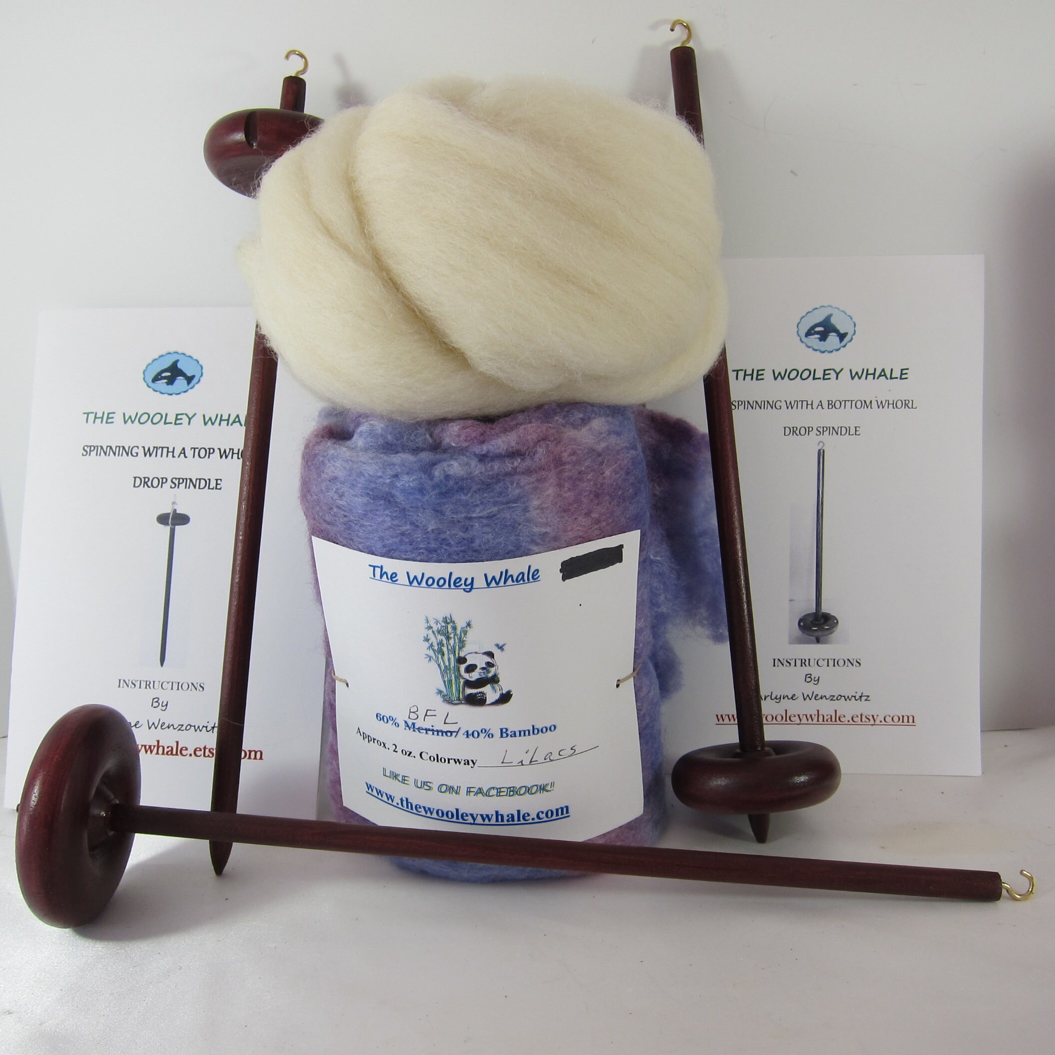 Deluxe Drop Spindle Yarn Spinning Kit With Standard Top and - Etsy Canada