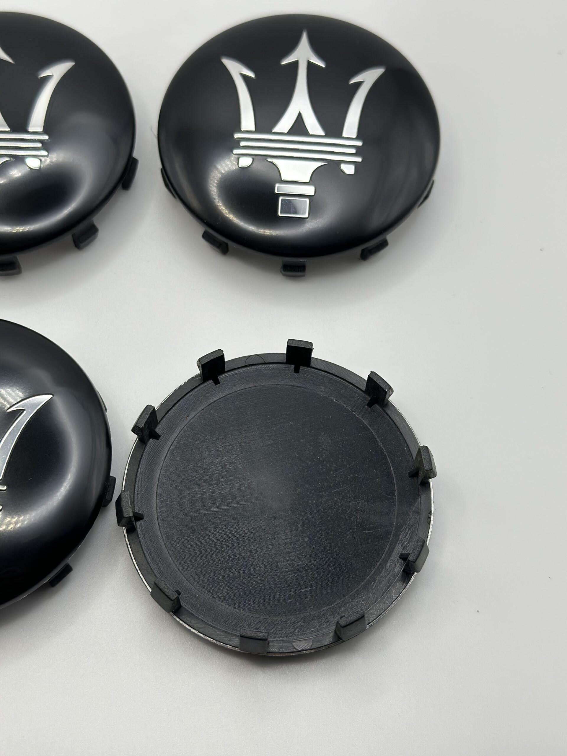 4pcs Maserati Qp & Ghibli Gts Black W/ Silver Wheel Center Cap ...