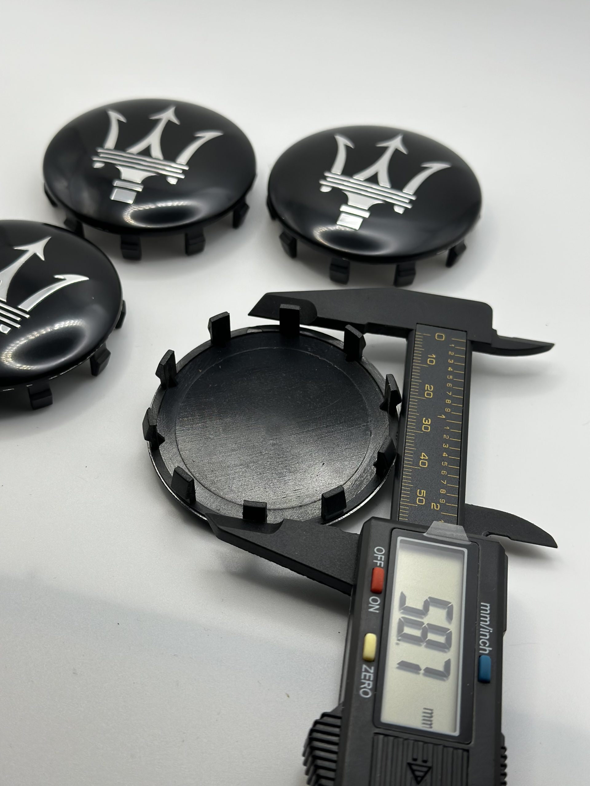4pcs Maserati Qp & Ghibli Gts Black W/ Silver Wheel Center Cap ...