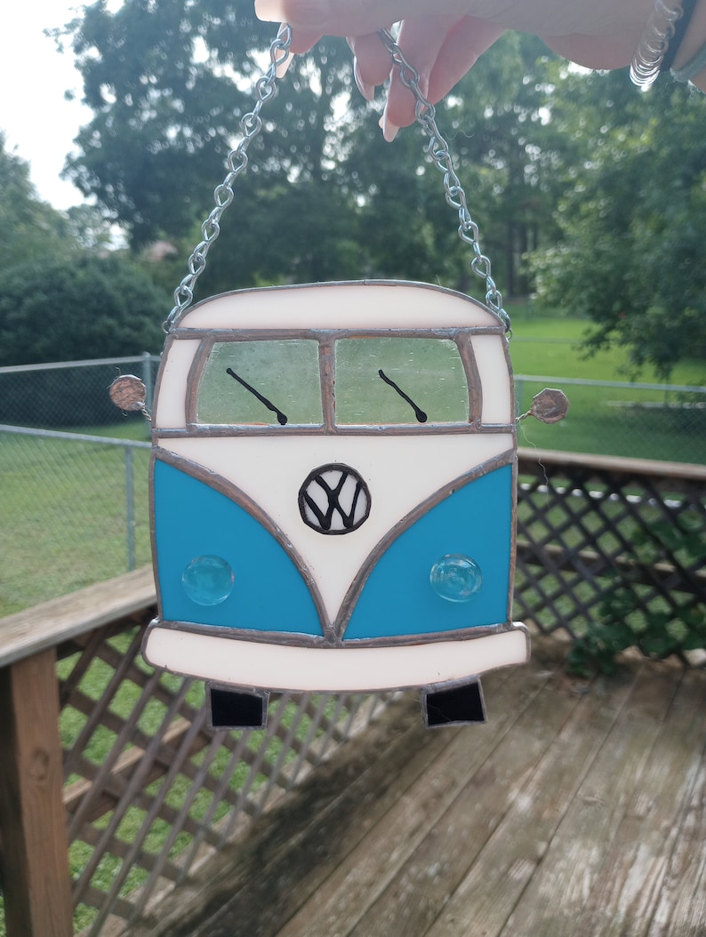 Stained Glass VW Bus - Etsy UK