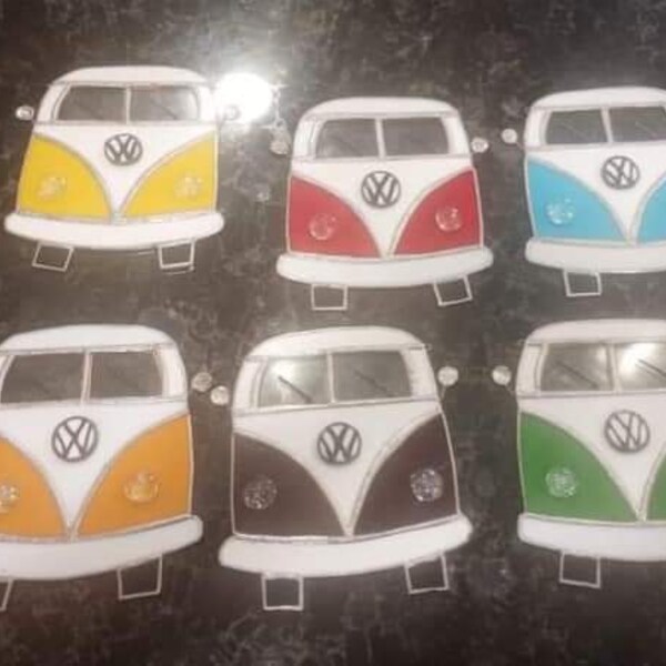 Vw Bus Stained Glass Pattern - Etsy