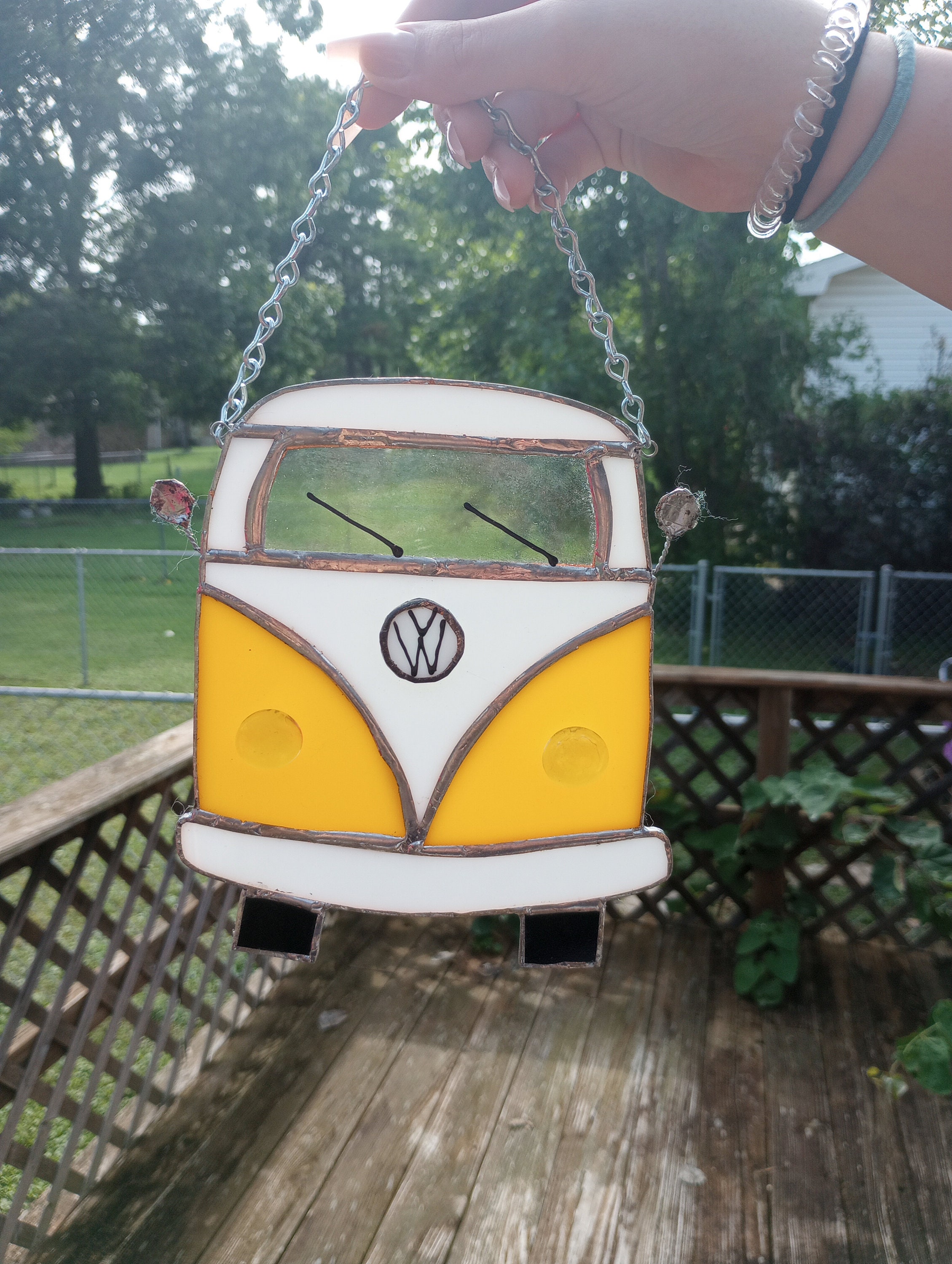 Stained Glass VW Bus - Etsy UK