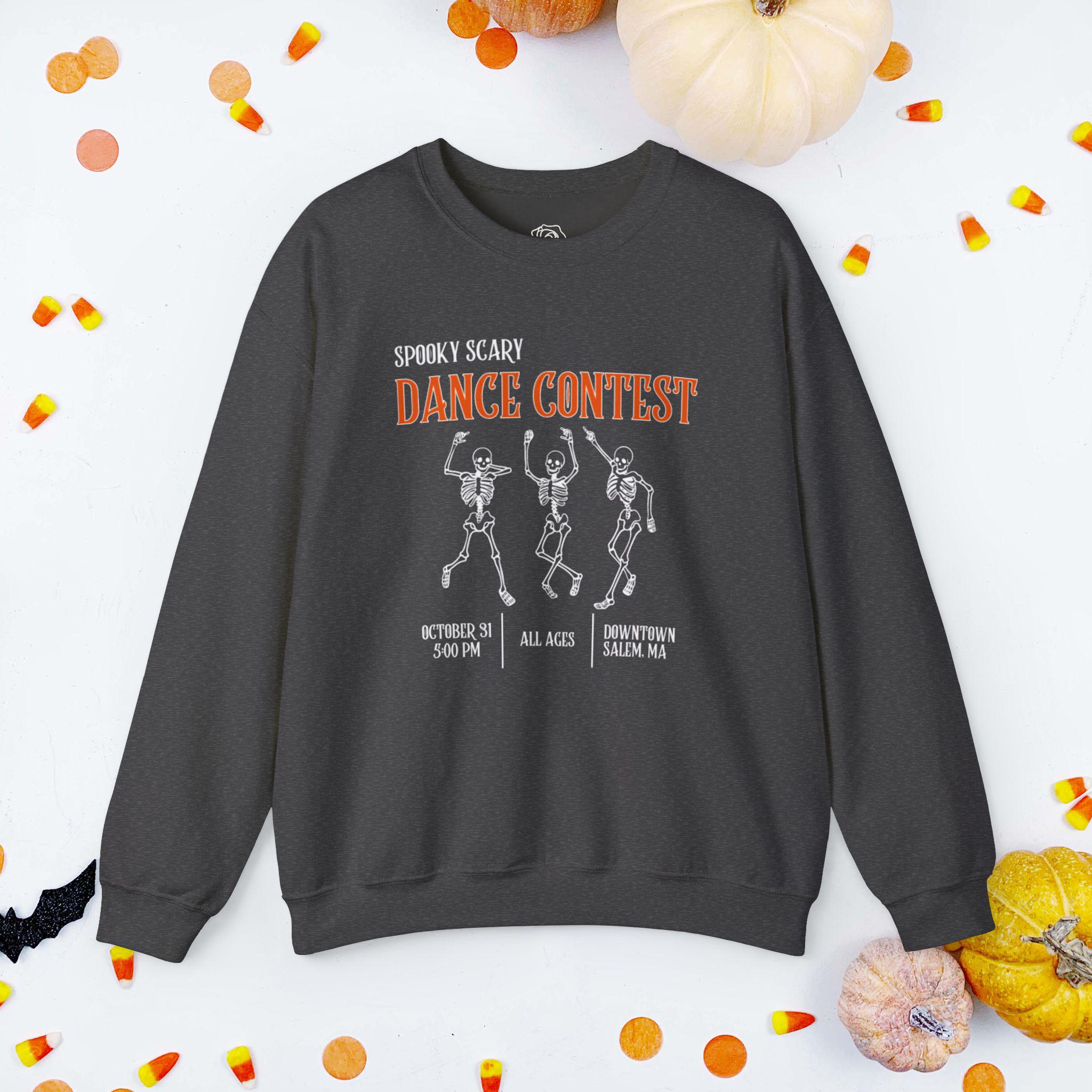 Spooky Scary Skeleton Dance Contest Crewneck Sweatshirt - Etsy