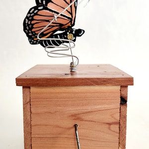 Monarch Butterfly Automaton - Cedar and Basswood - Kinetic Art ...