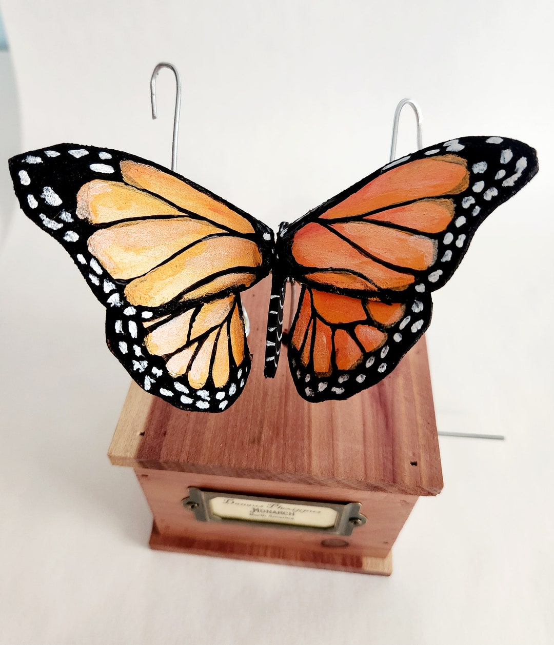 Monarch Butterfly Automaton - Cedar and Basswood - Kinetic Art ...
