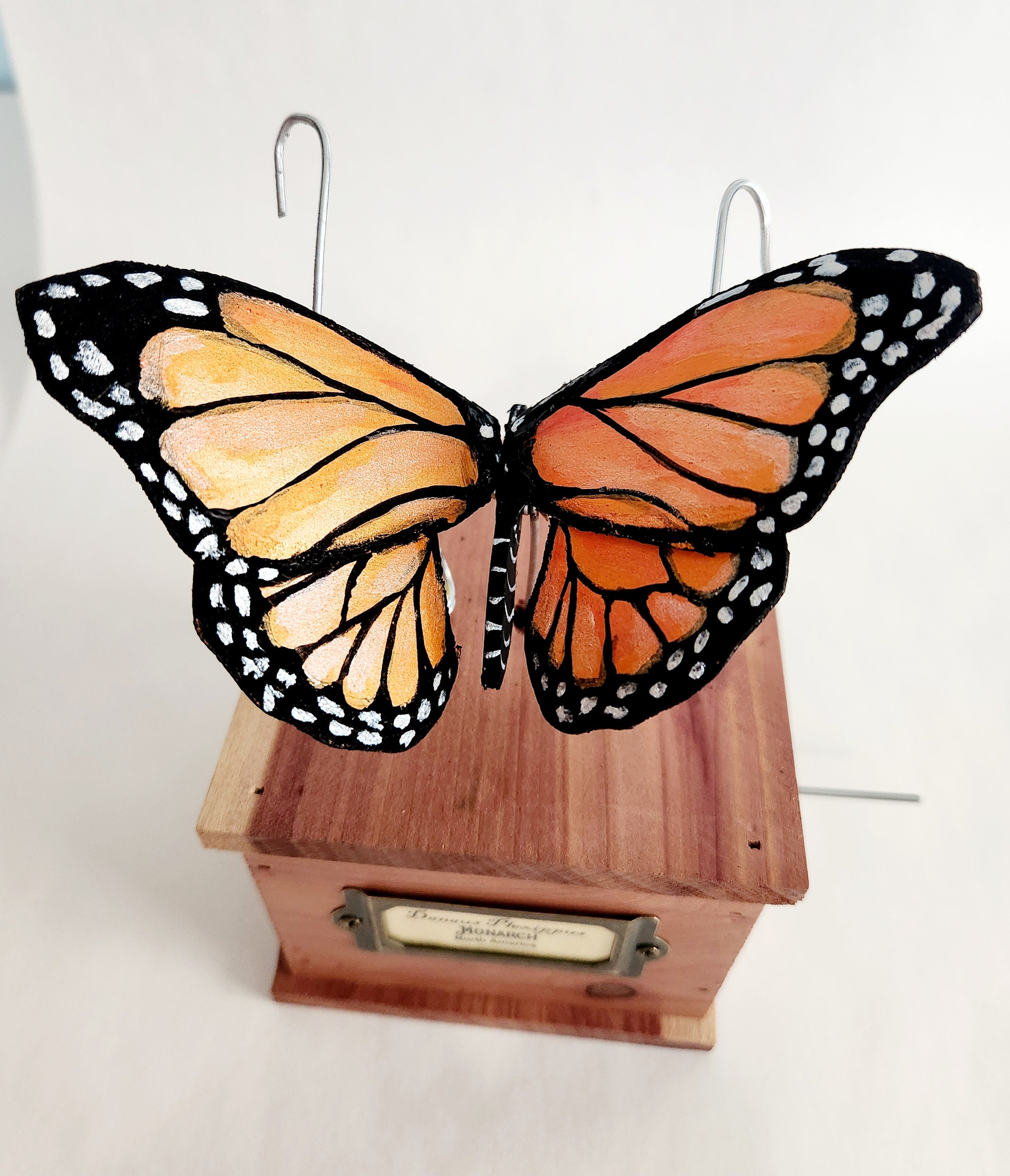 Monarch Butterfly Automaton - Cedar and Basswood - Kinetic Art ...