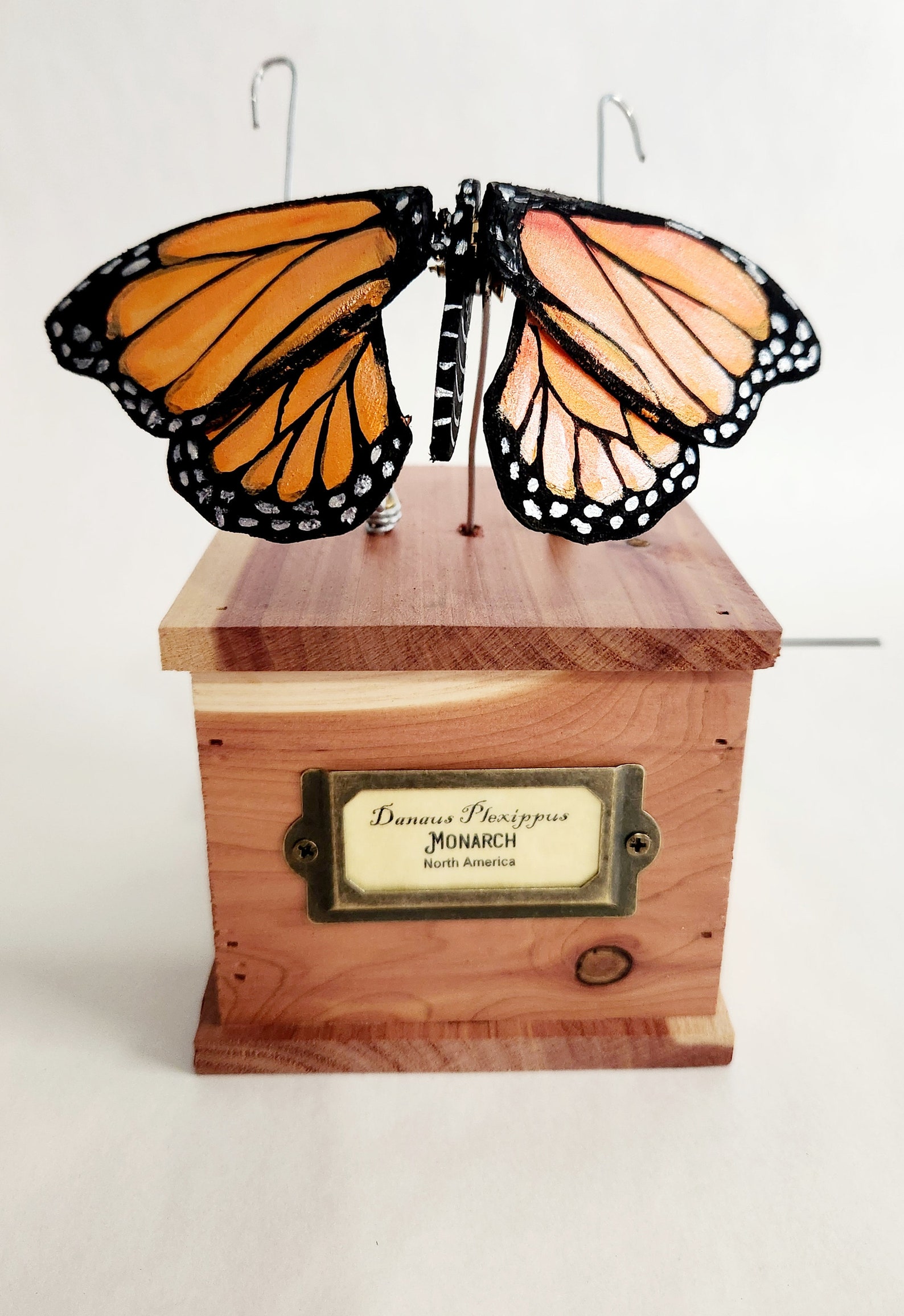 Monarch Butterfly Automaton - Cedar and Basswood - Kinetic Art ...