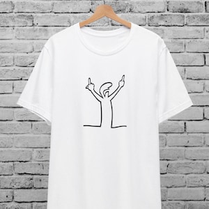 La Linea Angry Multicolor Unisex T-shirt for Men & Women,the Line Shirt ...