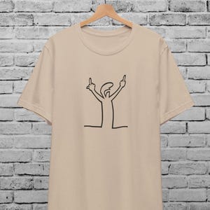 La Linea Angry Multicolor Unisex T-shirt for Men & Women,the Line Shirt ...