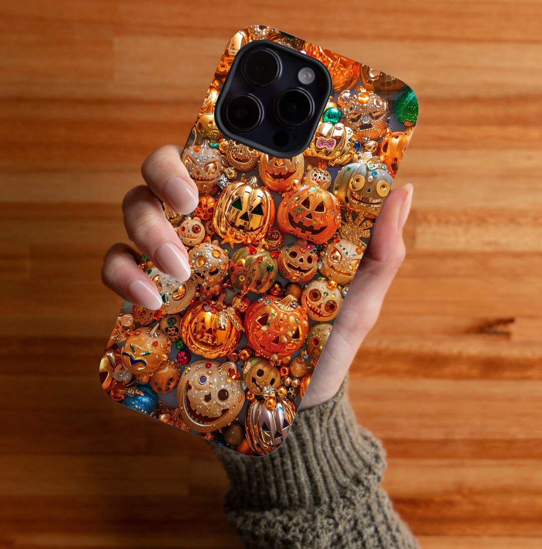 Fall Bling Magsafe Phone Case: Pumpkins & Jack-o-lanterns - Etsy