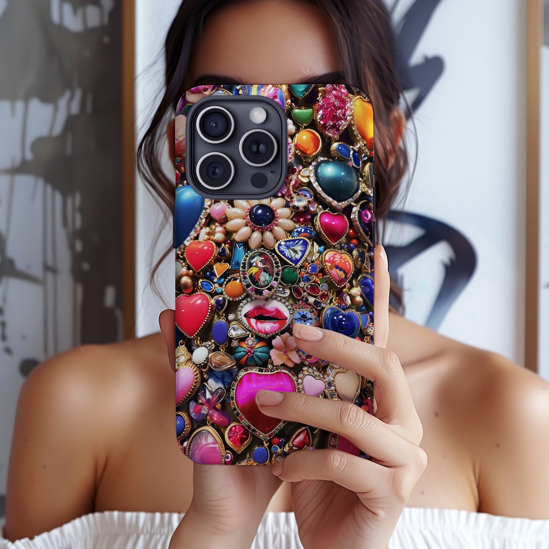 Glam Girl Charm iPhone SLIM CASE Bling Jewelry Charms Trendy Love ...