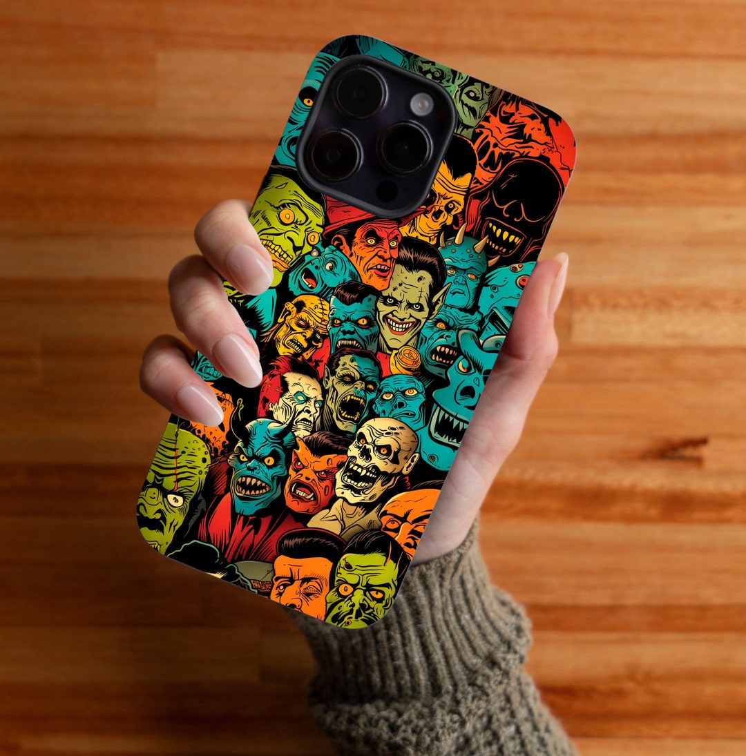 Scary Monster Phone Case | Spooky Dark Goth Fantasy Horror Graphic ...