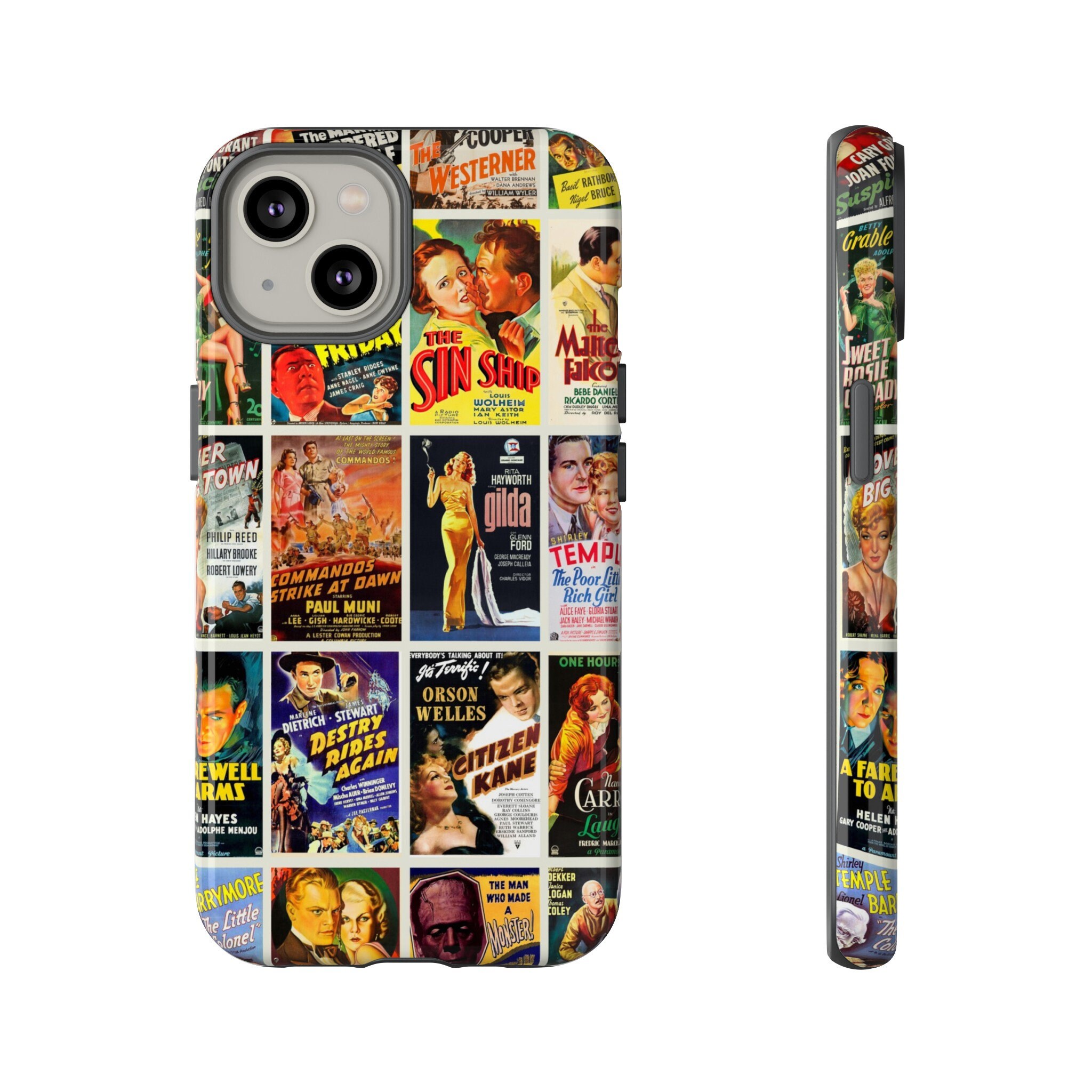 Vintage Movie Phone Case Collage Retro Hollywood Gift Idea Film Lover ...