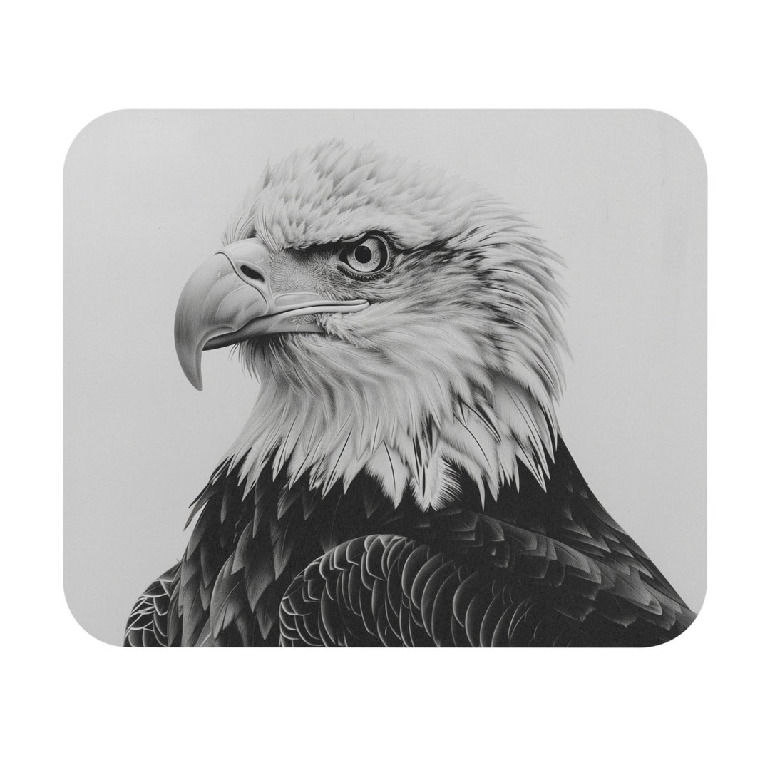 Bald Eagle Computer Gaming Mouse Pad rectangle - Etsy