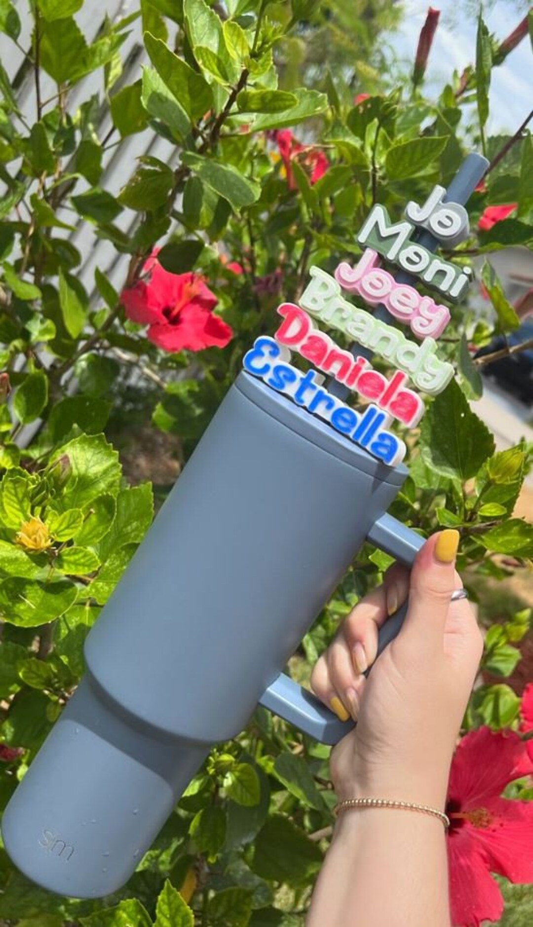 Custom Personalized Straw Name Tags - Unique Drink Markers for Yeti ...