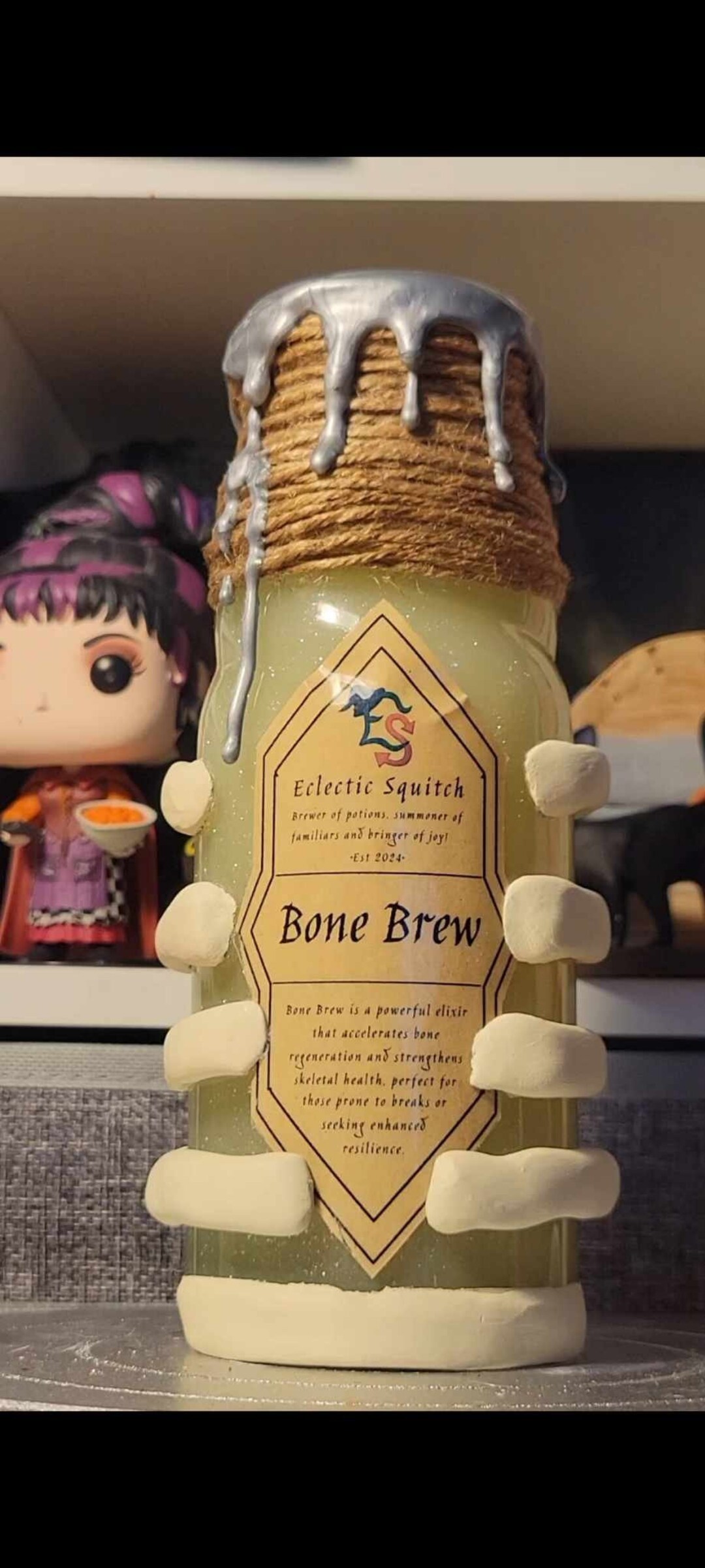 Bone Brew Dice Bottle - D20 Dice Potion - Etsy