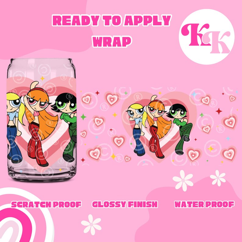 UVDTF Cup Wrap Ready to Apply Printed in House Easy Application Cup ...