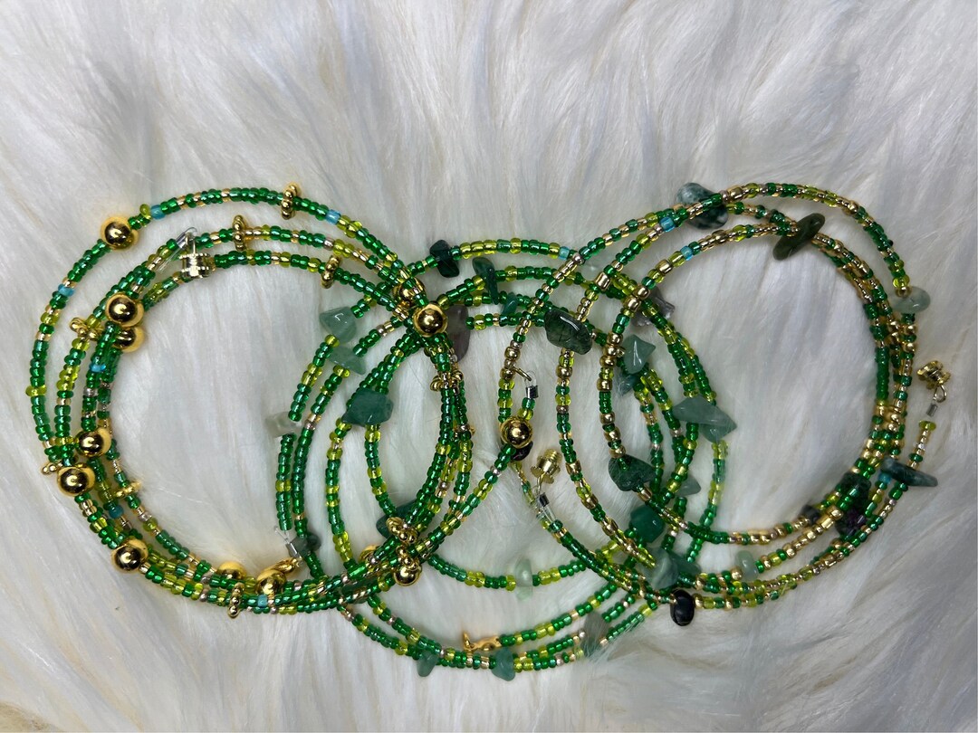 Earth Queen Waist Beads , Waist Beads With Clasp, Waist Bead Trio - Etsy